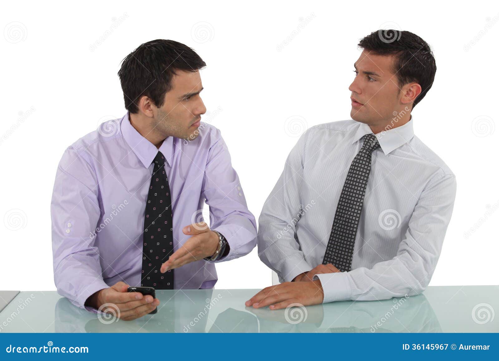 Two Businessmen Having Argument Stock Image - Image of confrontation ...
