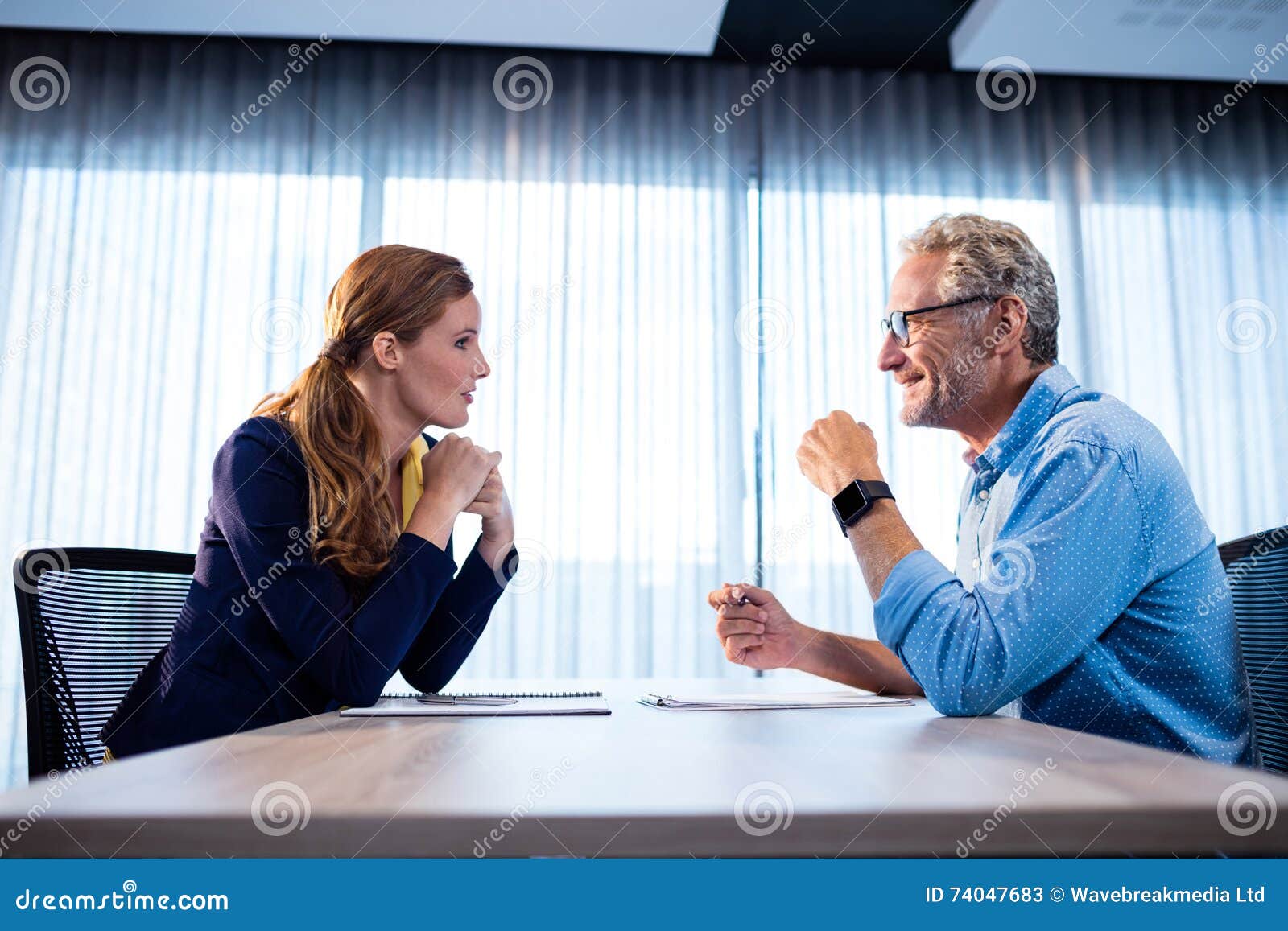 Two Businessmen Interacting Stock Image - Image of coworkers, chair ...