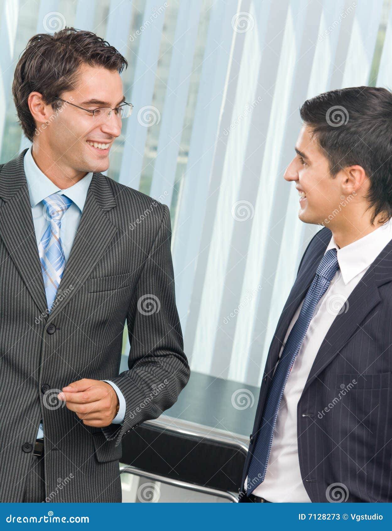 Two businessmen at office stock image. Image of people - 7128273