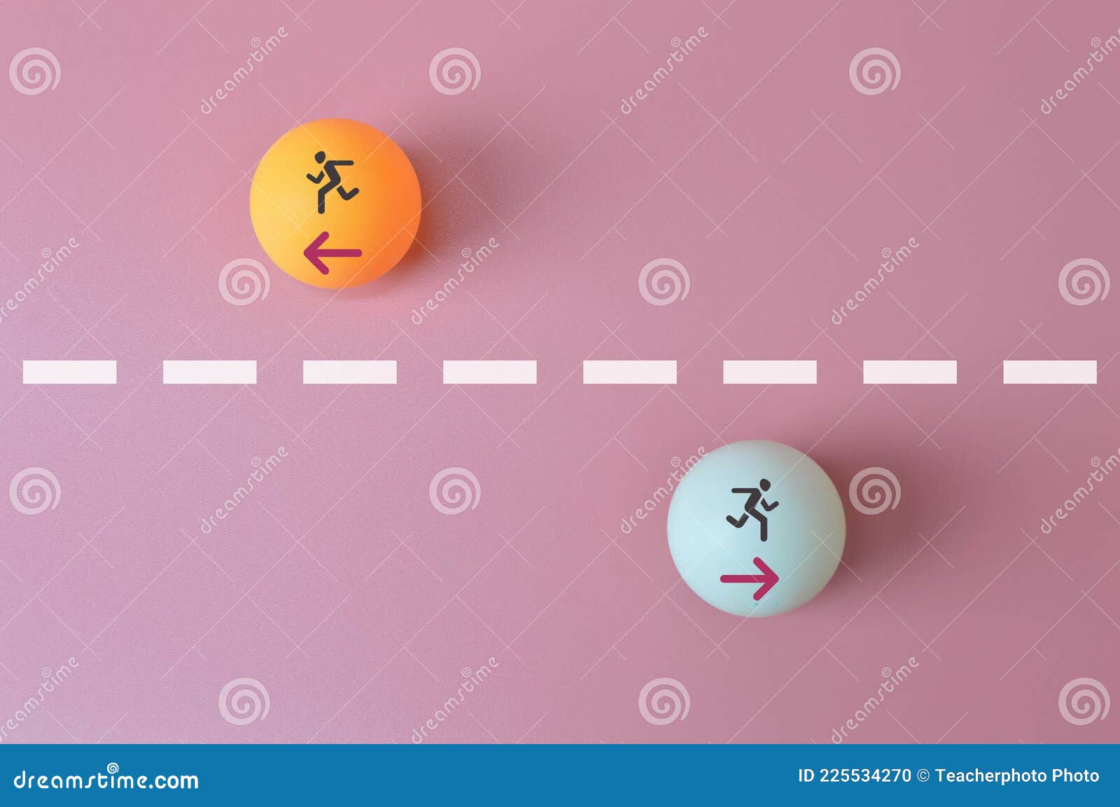 Two Businessmen Run in Different Direction Stock Photo - Image of ...