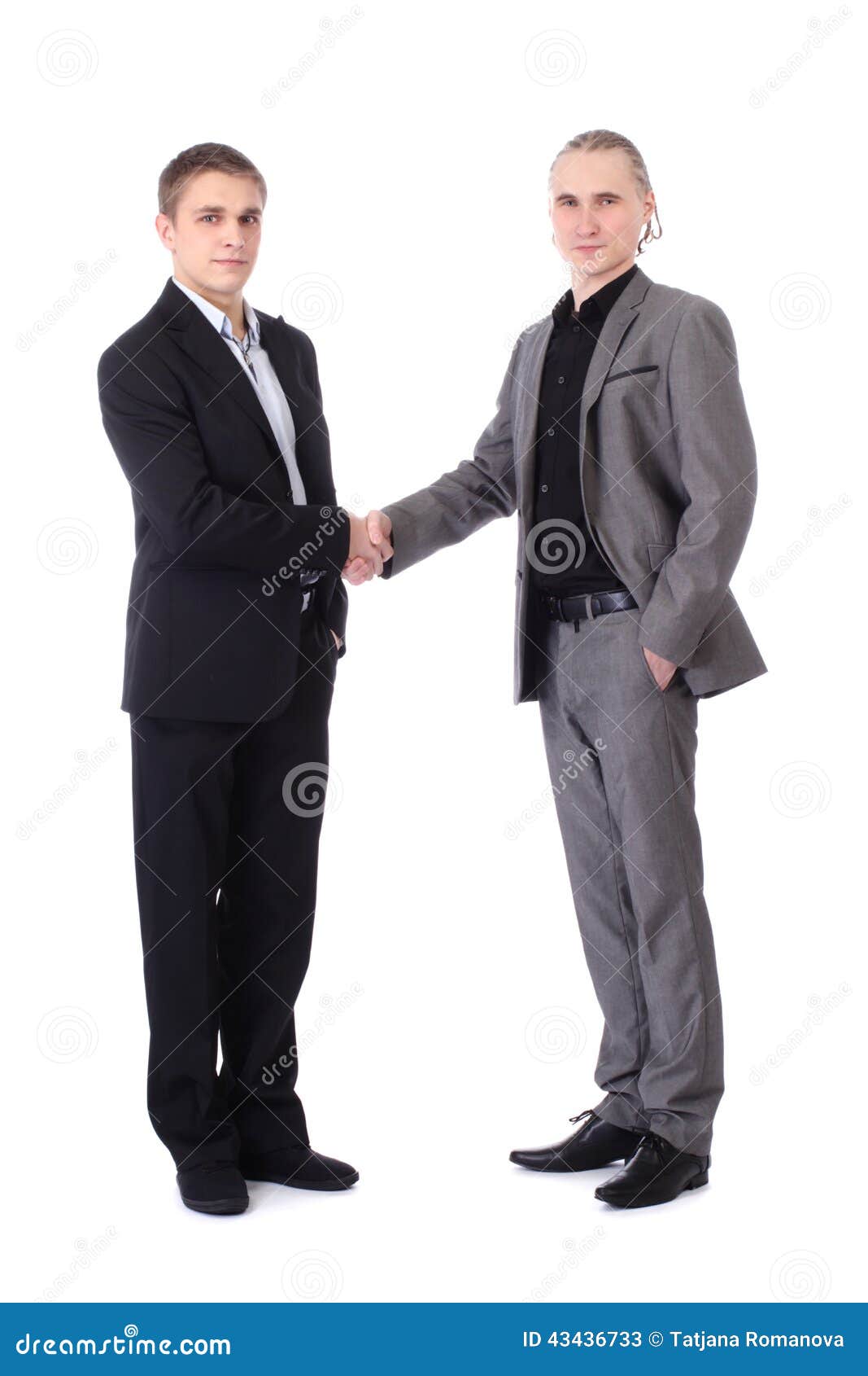 Two Businessmen S Handshake Stock Image - Image of partnership, adult ...