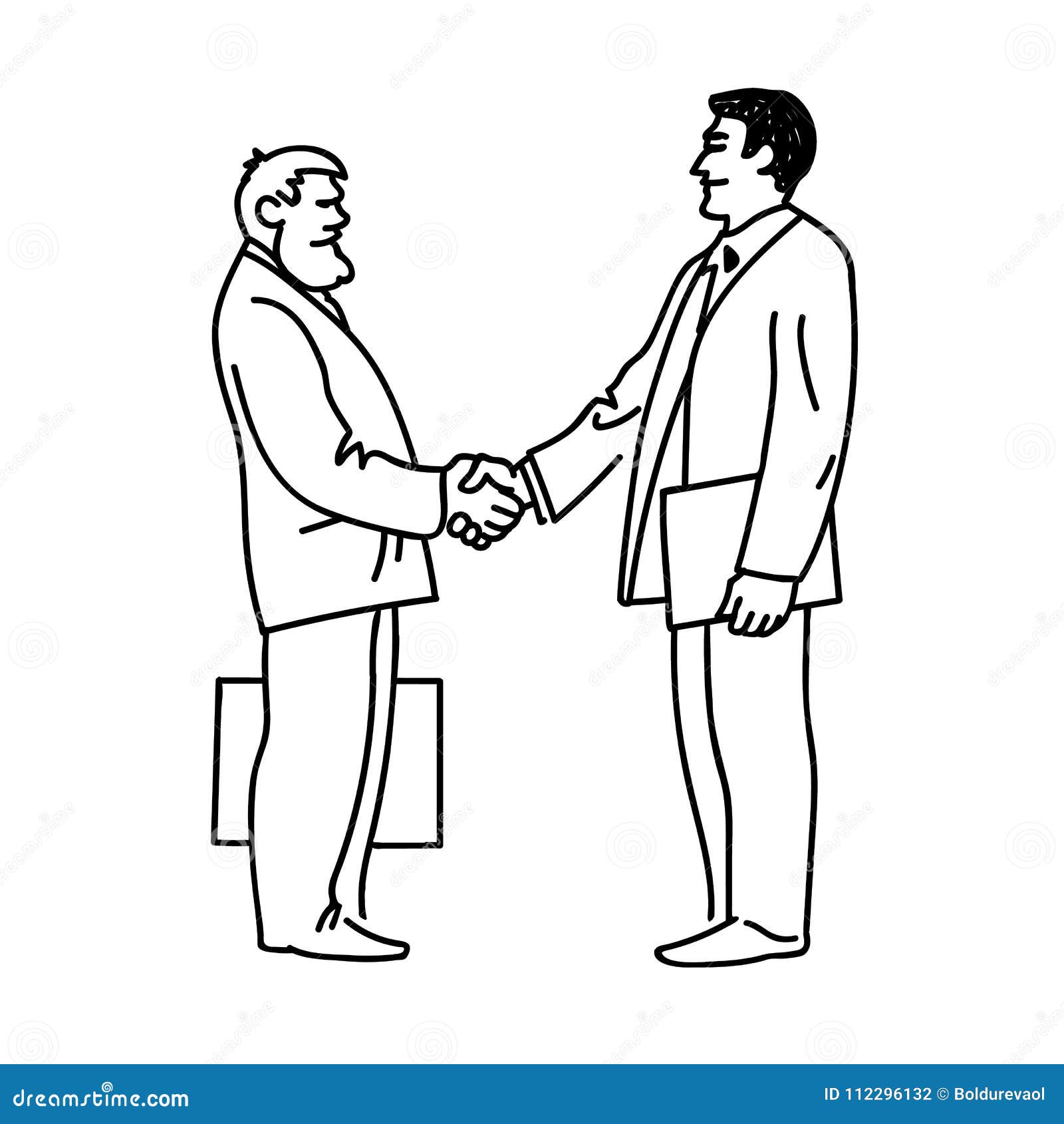 Two Businessmen Shaking Hands Stock Vector - Illustration of sketch ... Two Businessmen Shaking Hands Stock Vector - Illustration of sketch ...