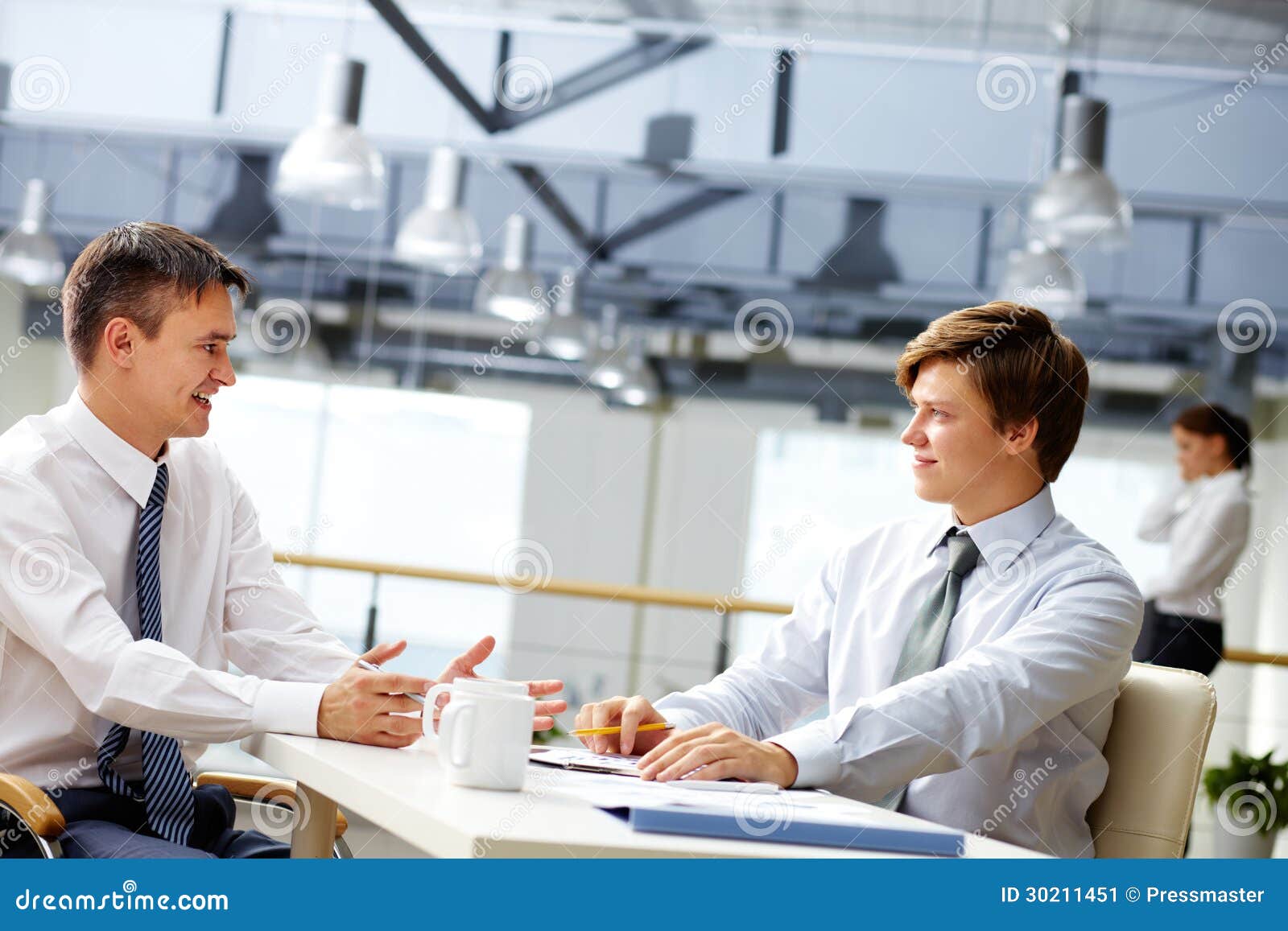 Partners stock image. Image of indoor, contemporary, employee - 30211451