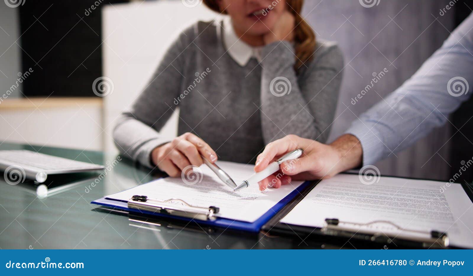 Two Businesspeople Hand Working Stock Photo - Image of business, hands ...
