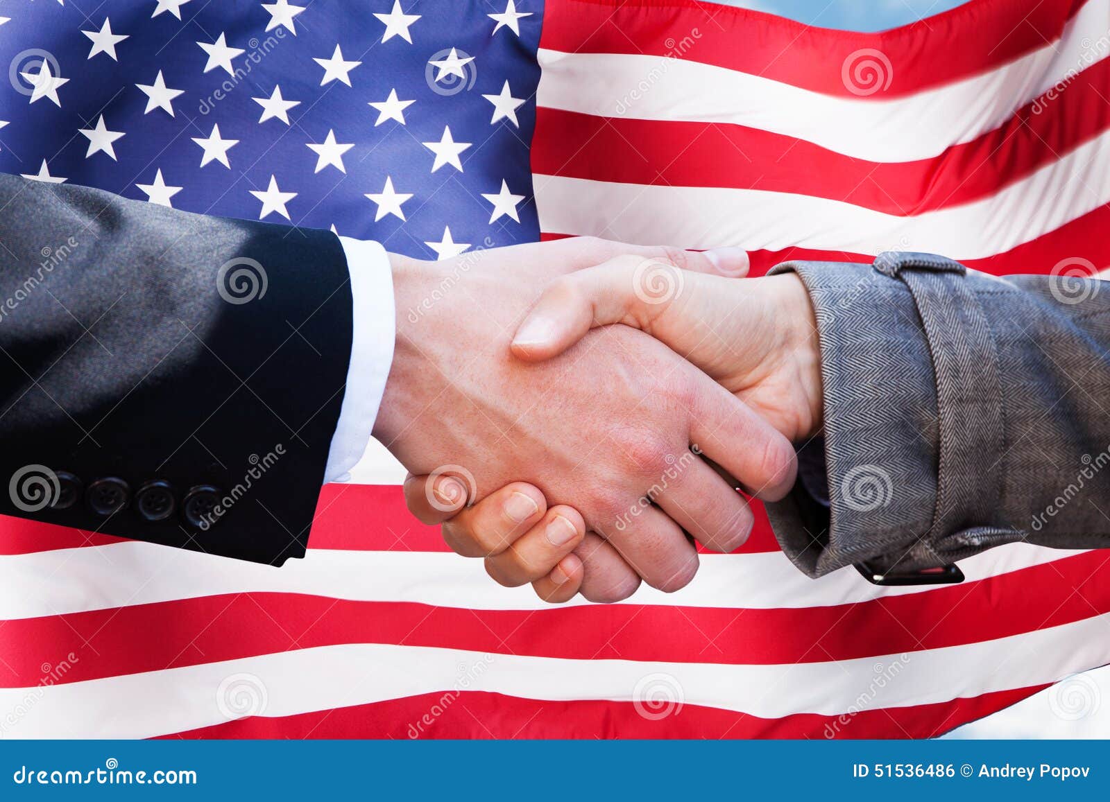 Two Businesspeople Shaking Hands Stock Photo - Image of deal ...