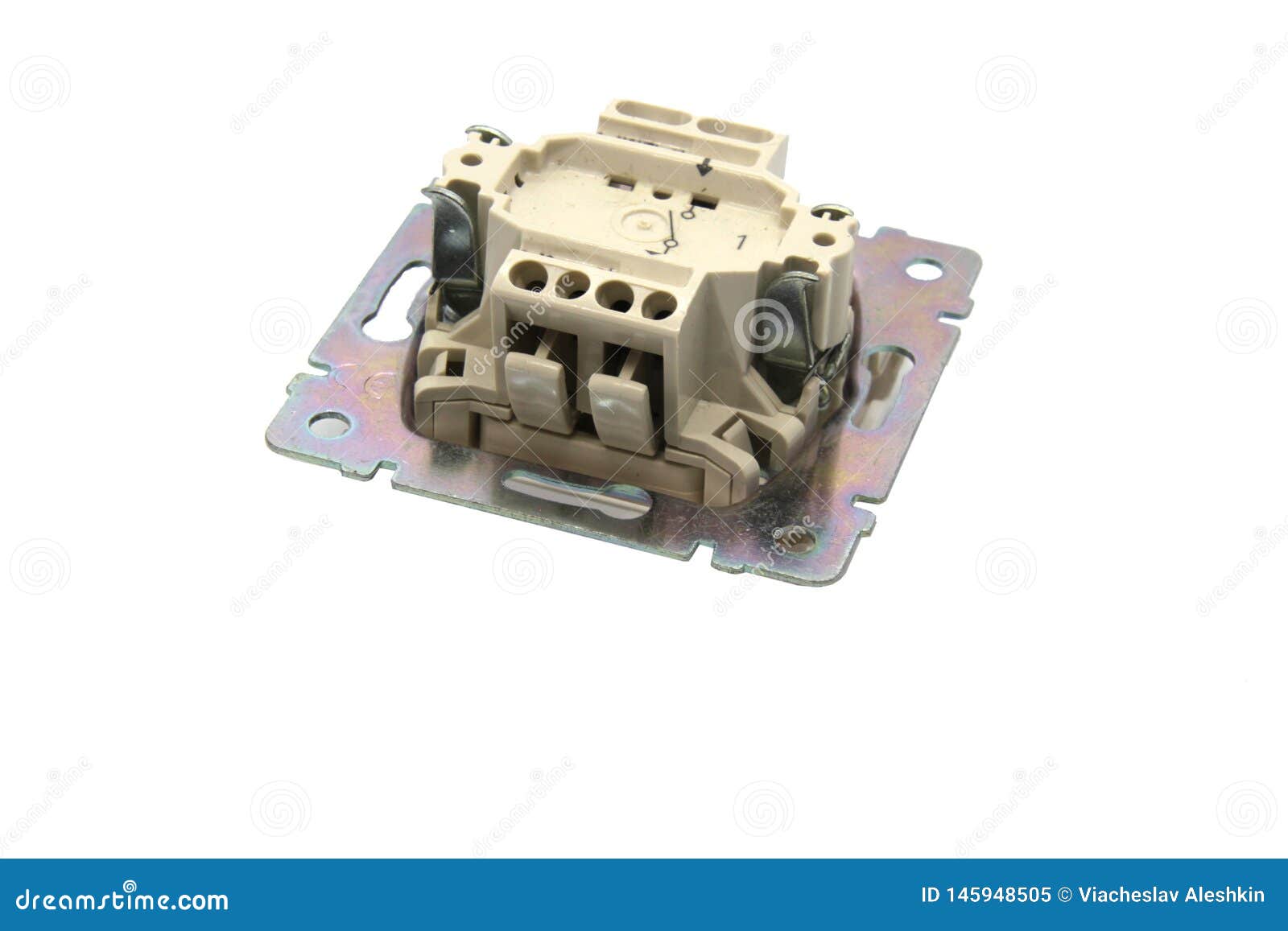 Light Switch on White Background Stock Image - Image of concepts ...