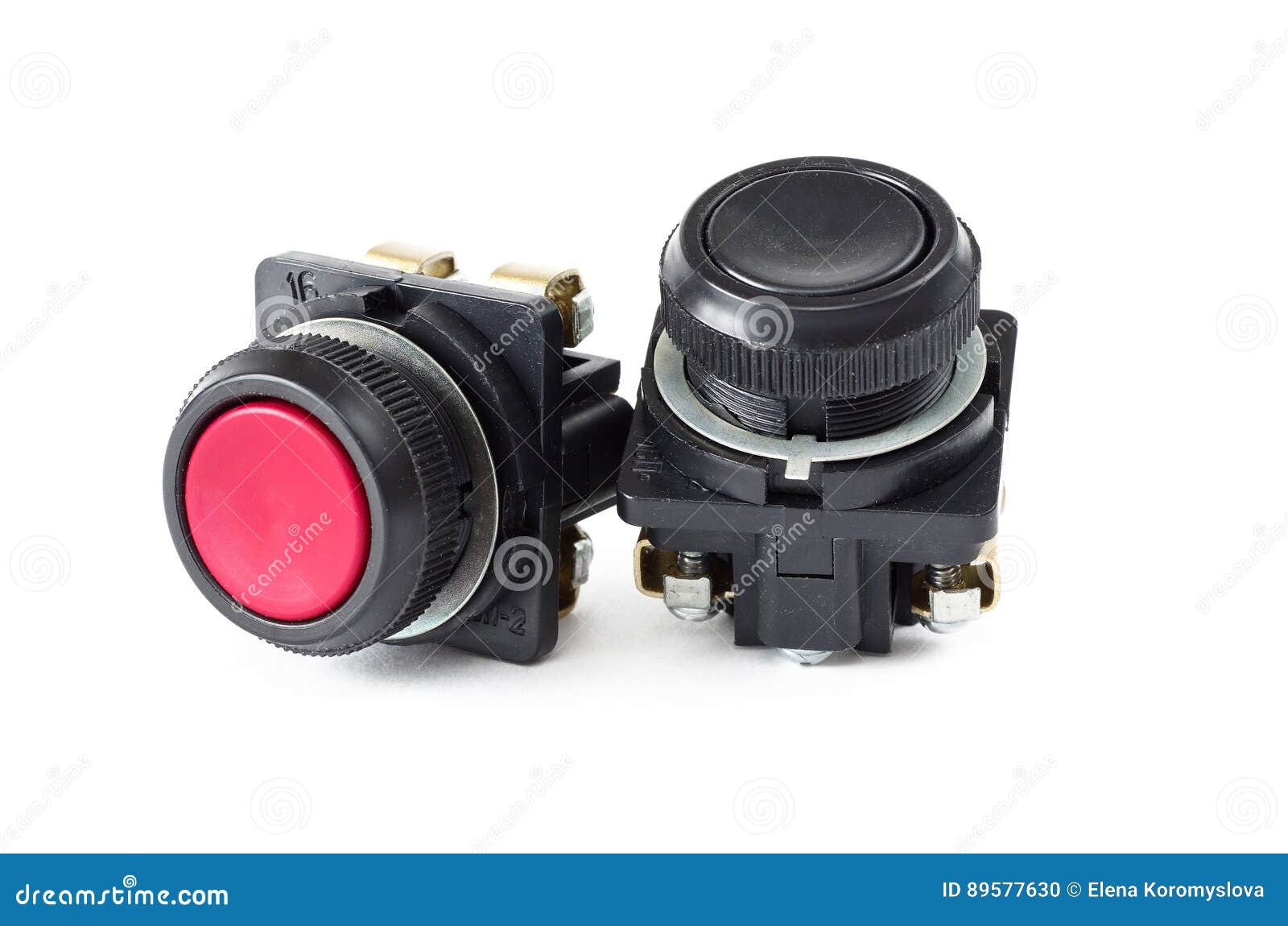 Two button switch stock photo. Image of power, background - 89577630