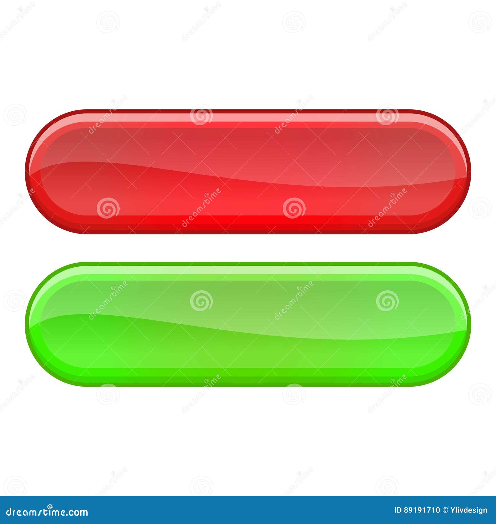 Two Buttons Icon, Cartoon Style Stock Vector - Illustration of banner ...