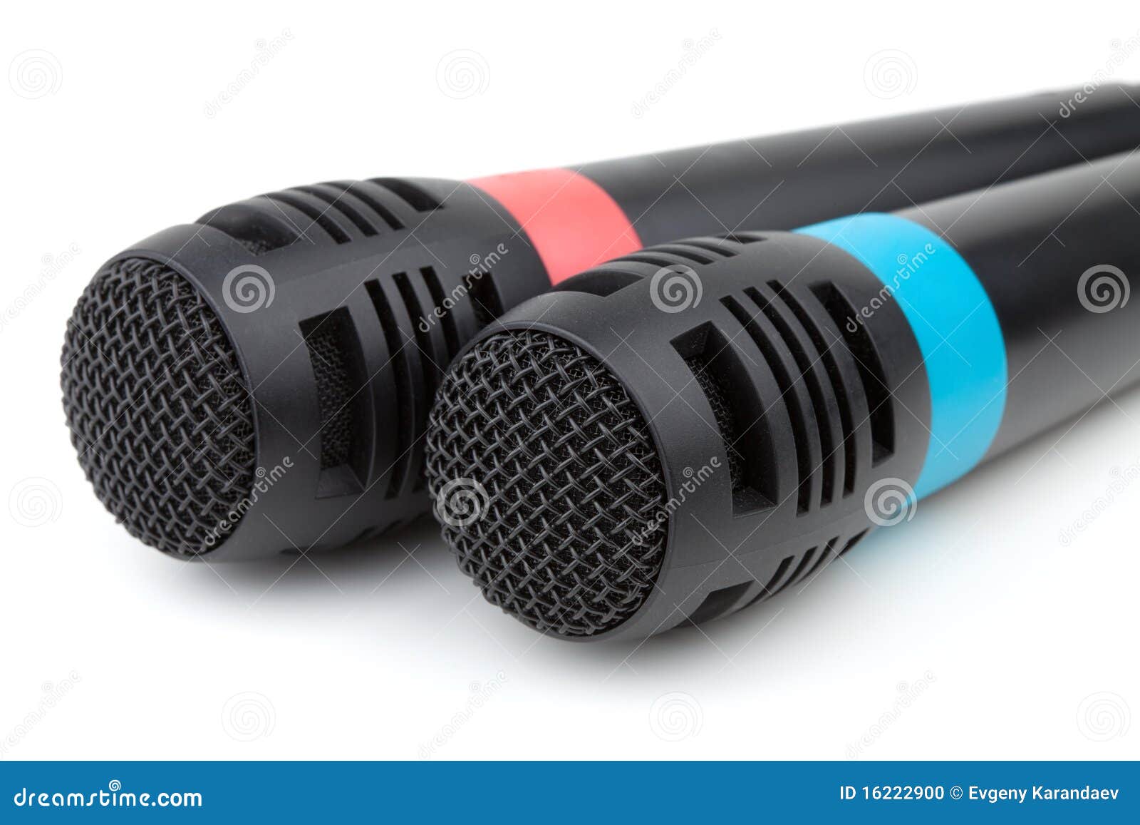 Two Cable Microphones, Closeup Stock Photo - Image of equipment, music ...