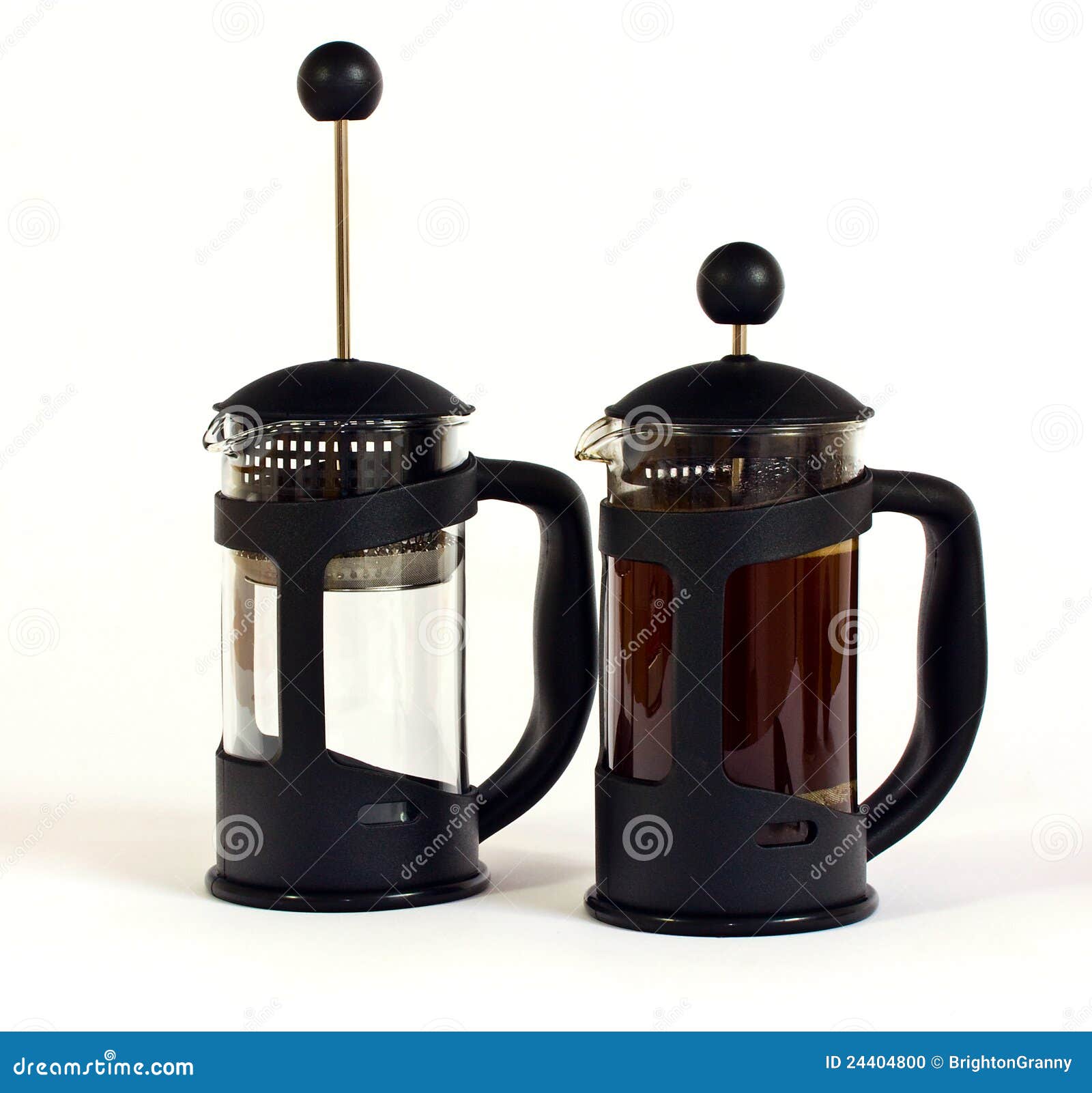 Cafetieres stock photo. Image of drink, full, liquid - 24404800