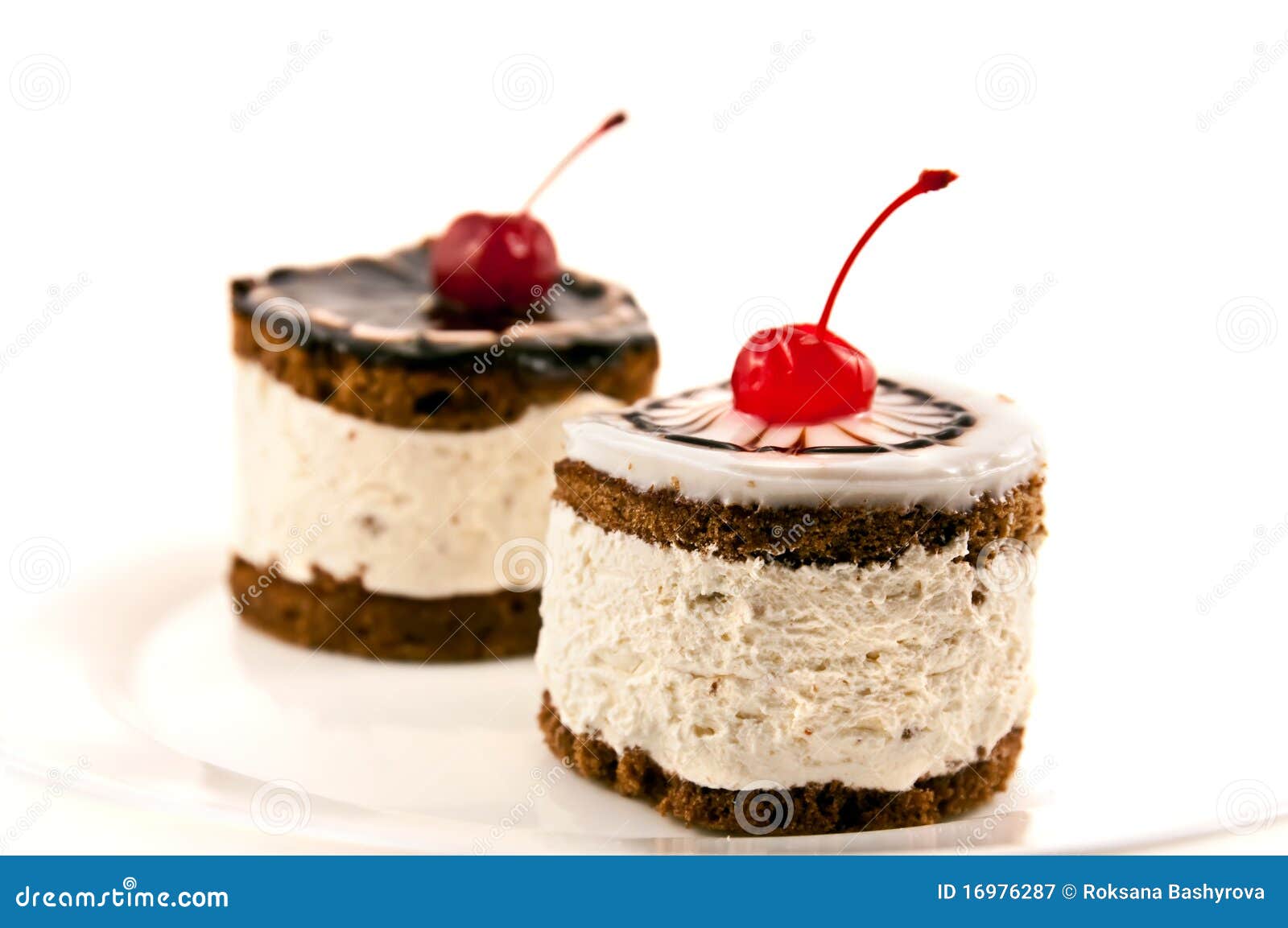 Two cakes stock image. Image of bright, birthday, dark - 16976287