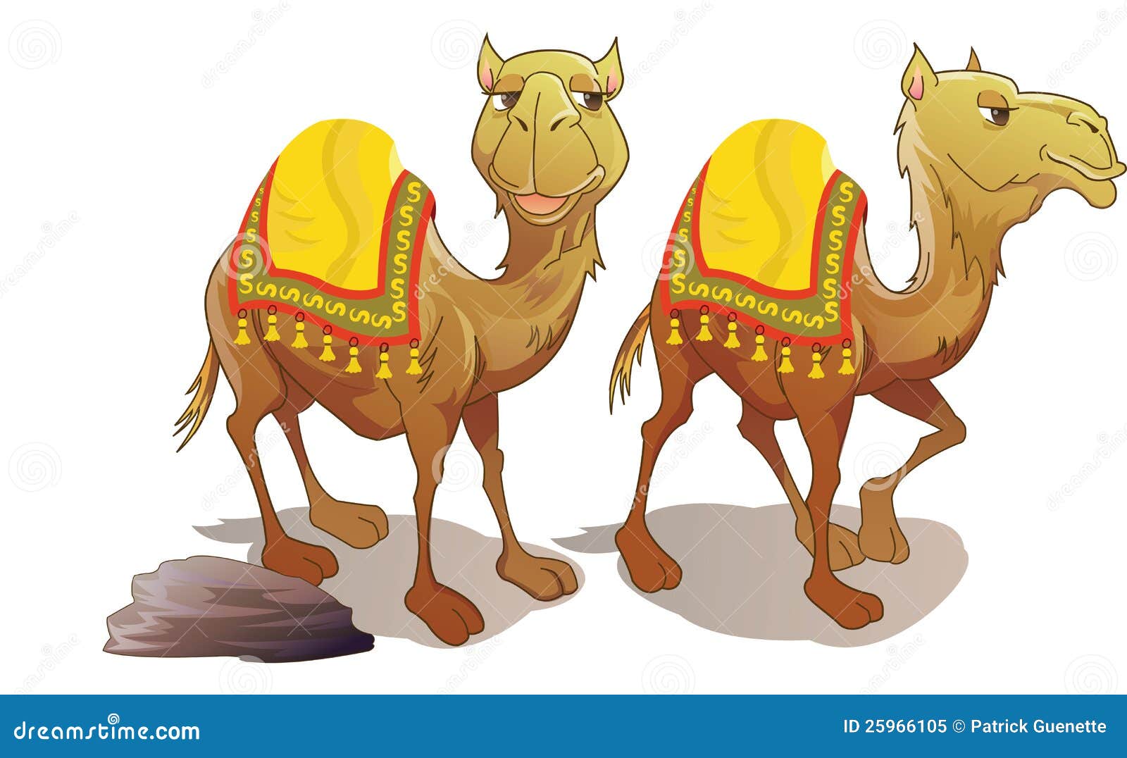 Two Camels, illustration stock vector. Illustration of camelus - 25966105