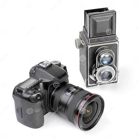 Two Cameras. stock photo. Image of exposure, dslr, cmos - 17835520