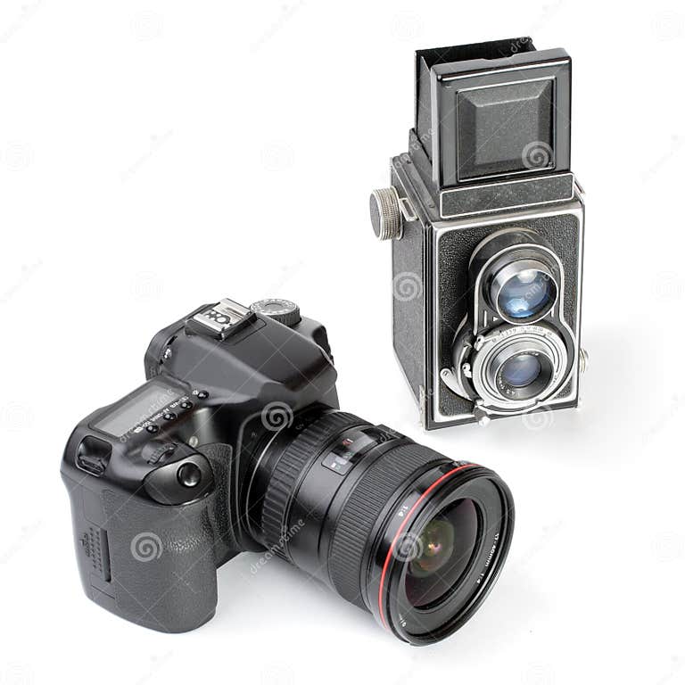Two Cameras. stock photo. Image of exposure, dslr, cmos - 17835520