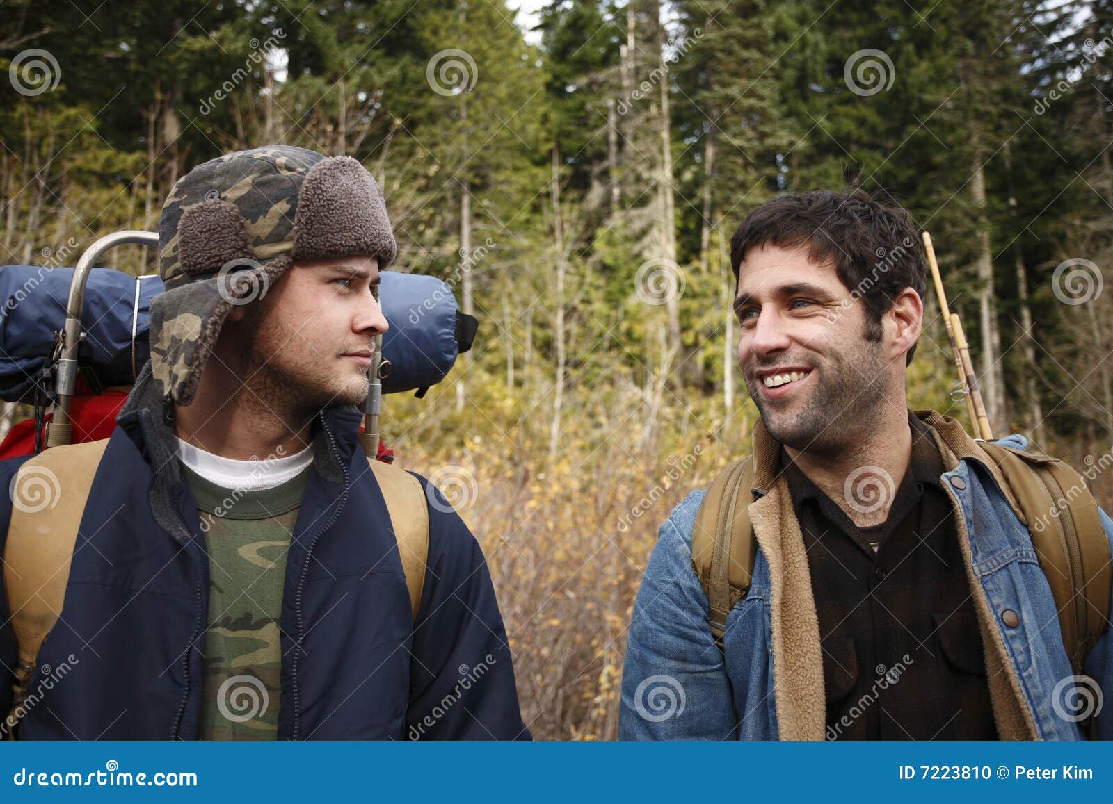 Two camping buddies stock photo. Image of gear, explore - 7223810