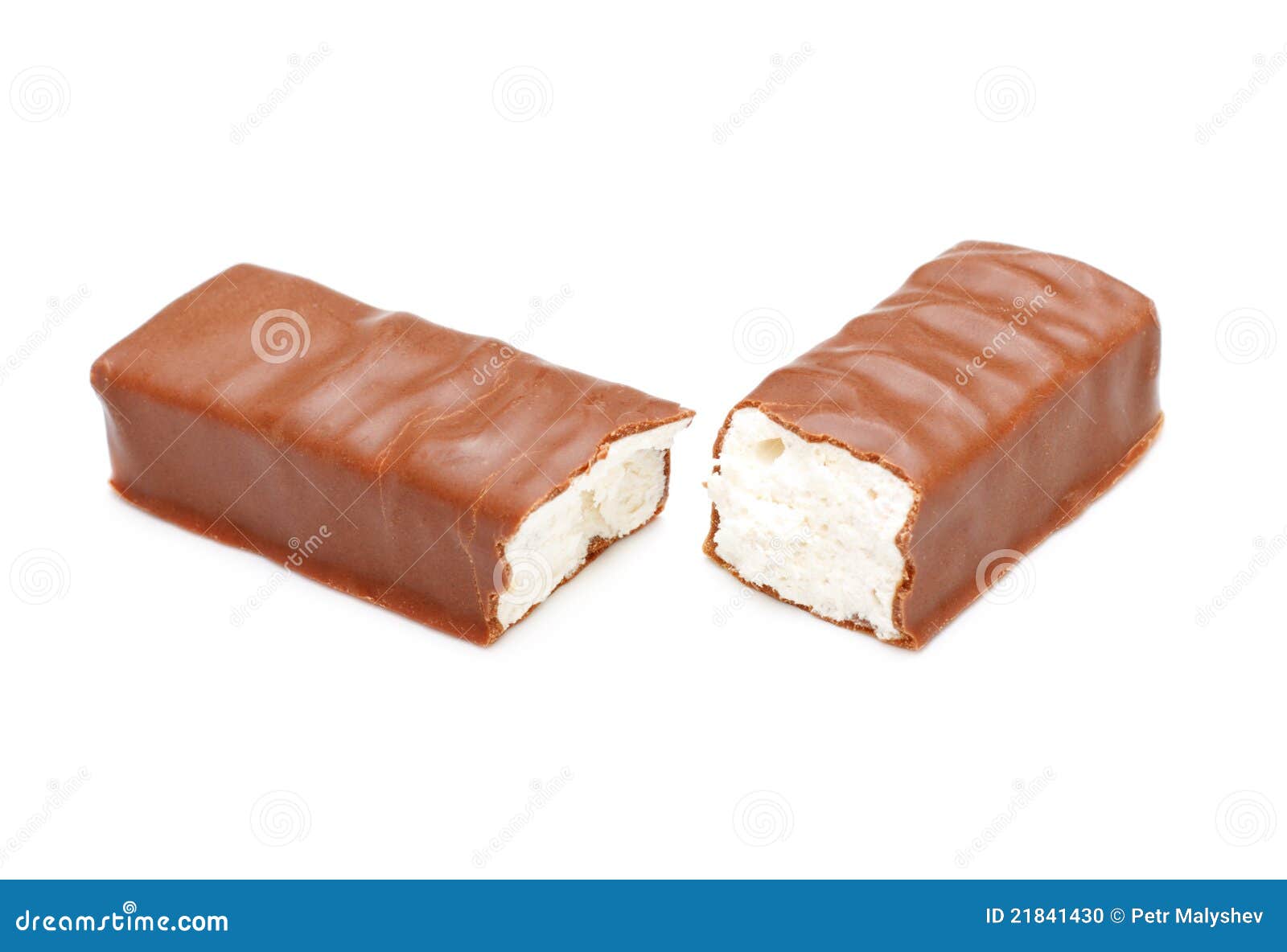 Two Candies stock photo. Image of dessert, brown, bite - 21841430
