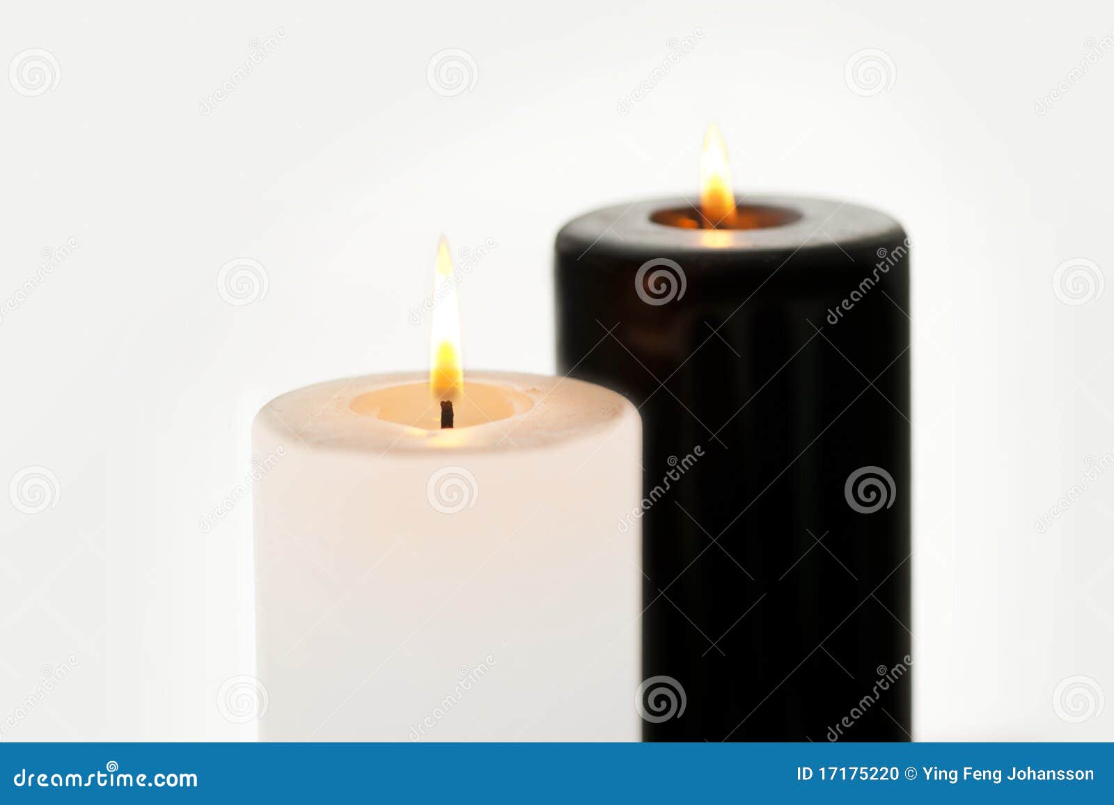 Two candles stock photo. Image of white, arrangement - 17175220