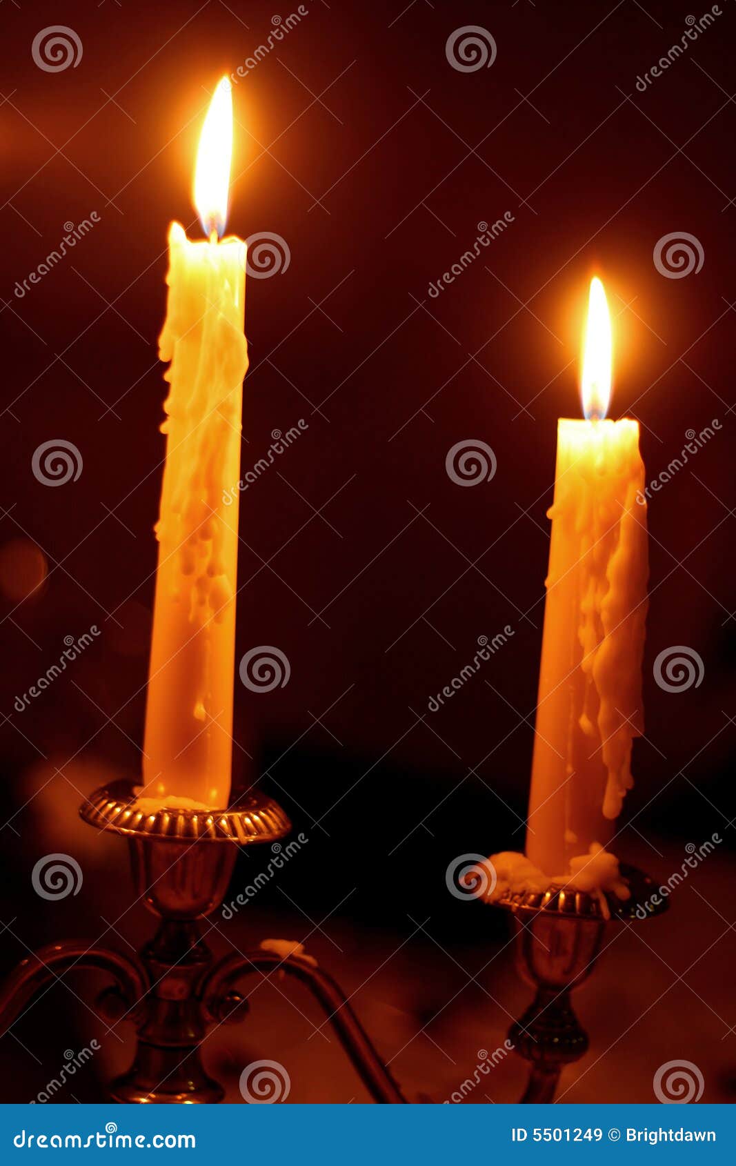 Two candles stock image. Image of restaurant, flowers - 5501249