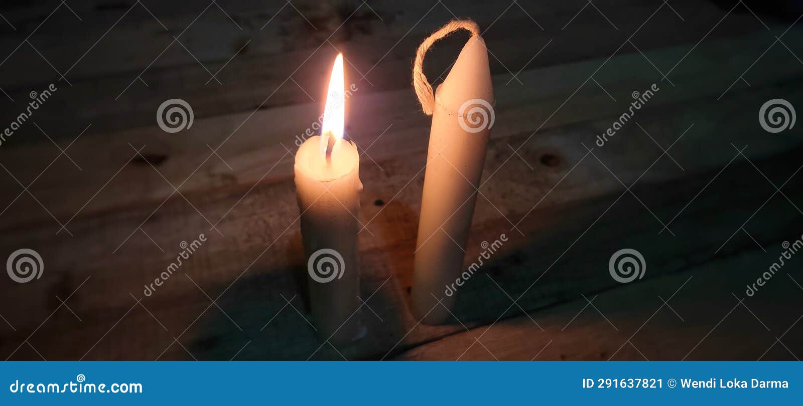 Two Candles in a Beautiful Night Darkness Stock Image - Image of night ...