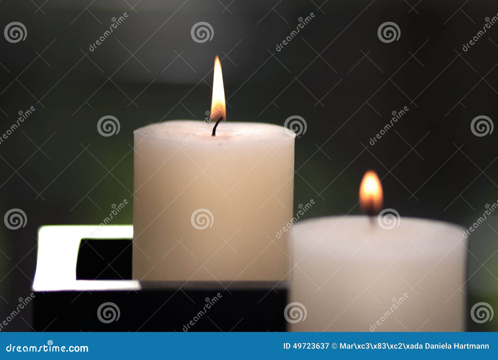 Two candles stock image. Image of gold, candles, front - 49723637