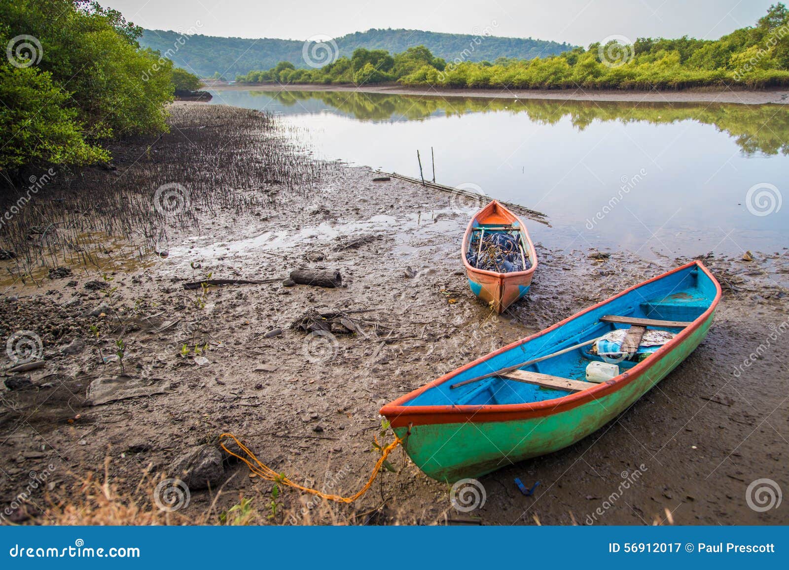 Two canoes stock image. Image of canoes, asia, water - 56912017