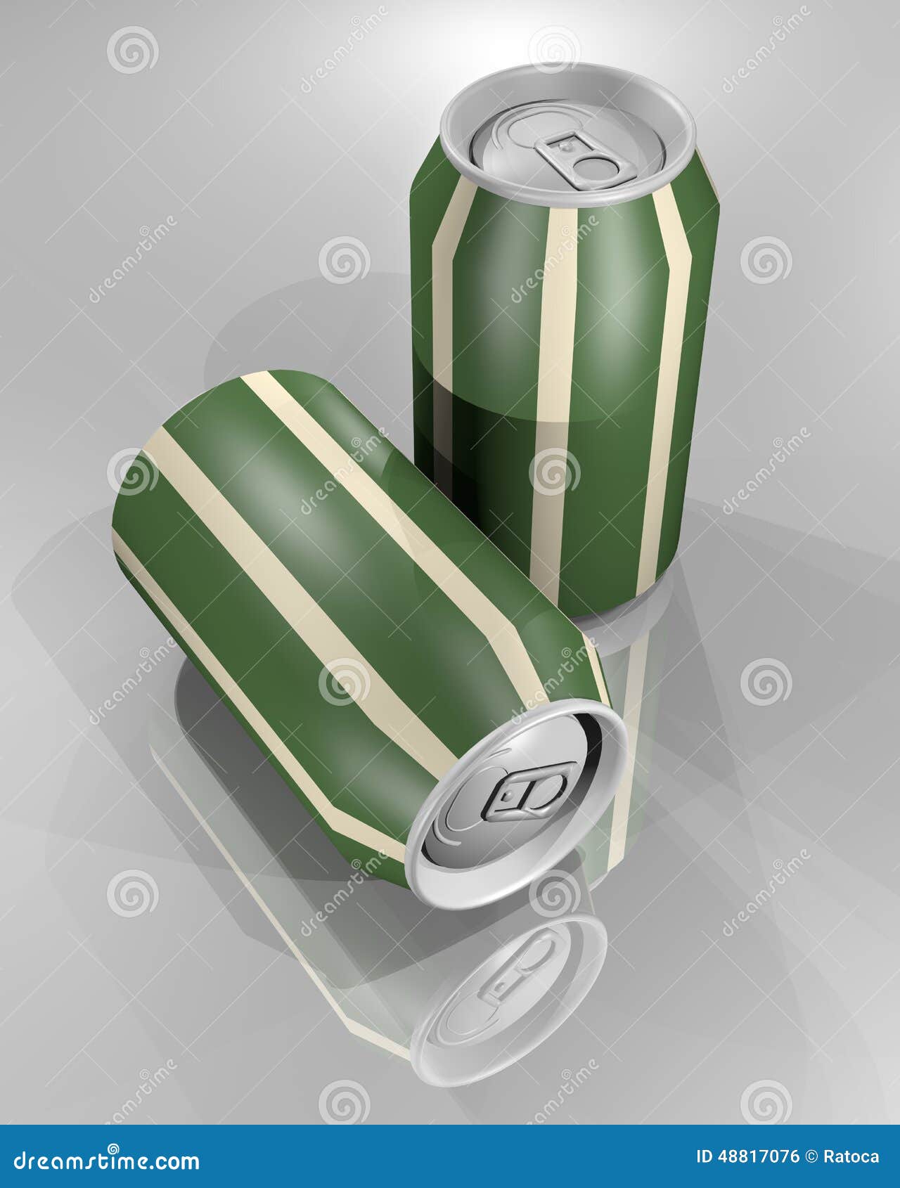 Two cans stock illustration. Illustration of drink, visual - 48817076