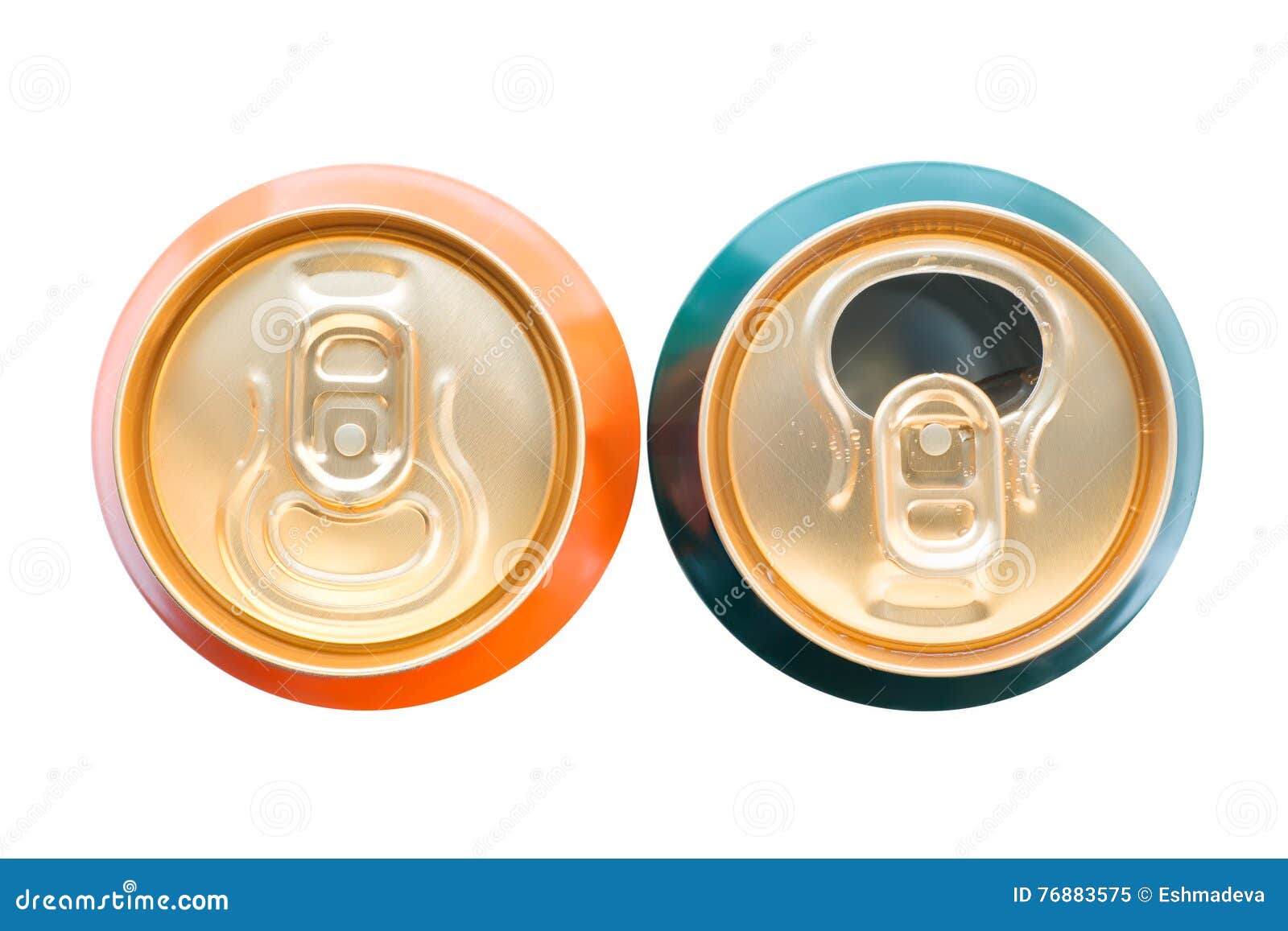 Two cans of sweet drink stock image. Image of fresh, full - 76883575