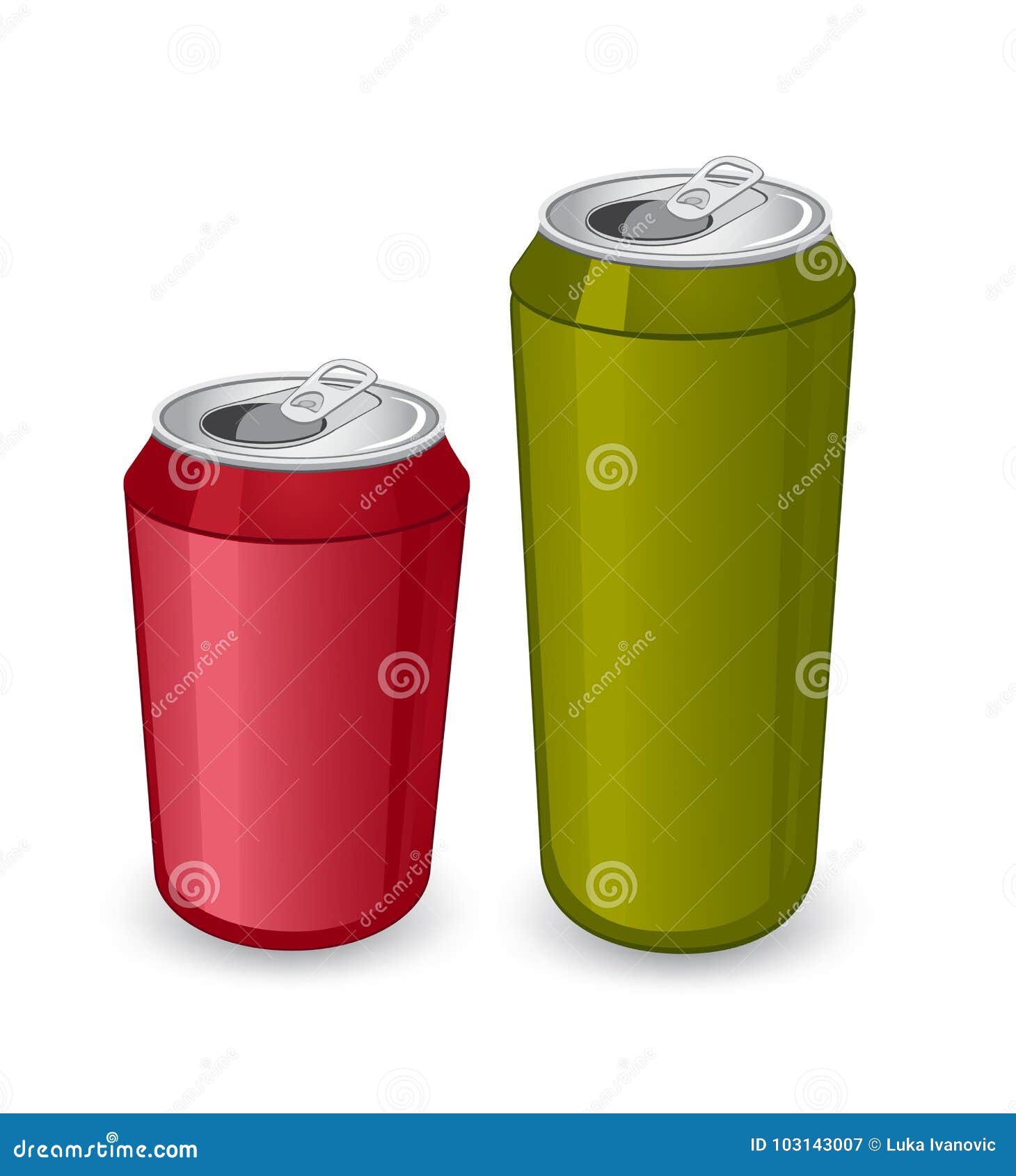 Two Cans stock illustration. Illustration of blank, space - 103143007