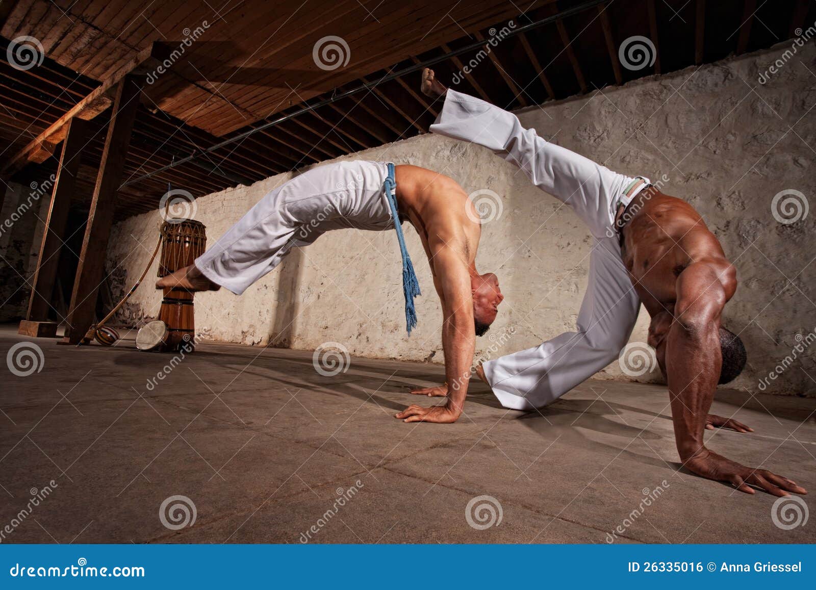 Two Capoeria Performers Fighting Stock Photo - Image of brazilian ...