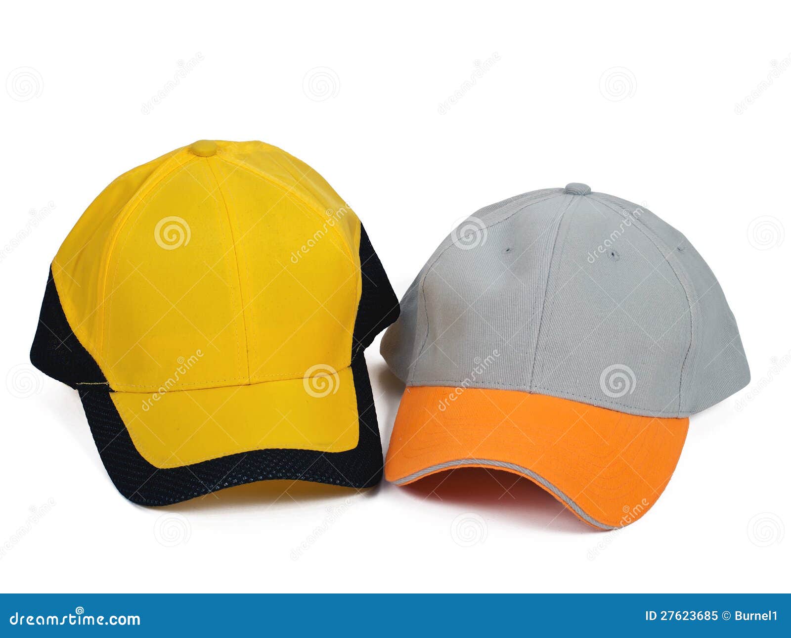 Two caps stock image. Image of object, accessory, player - 27623685