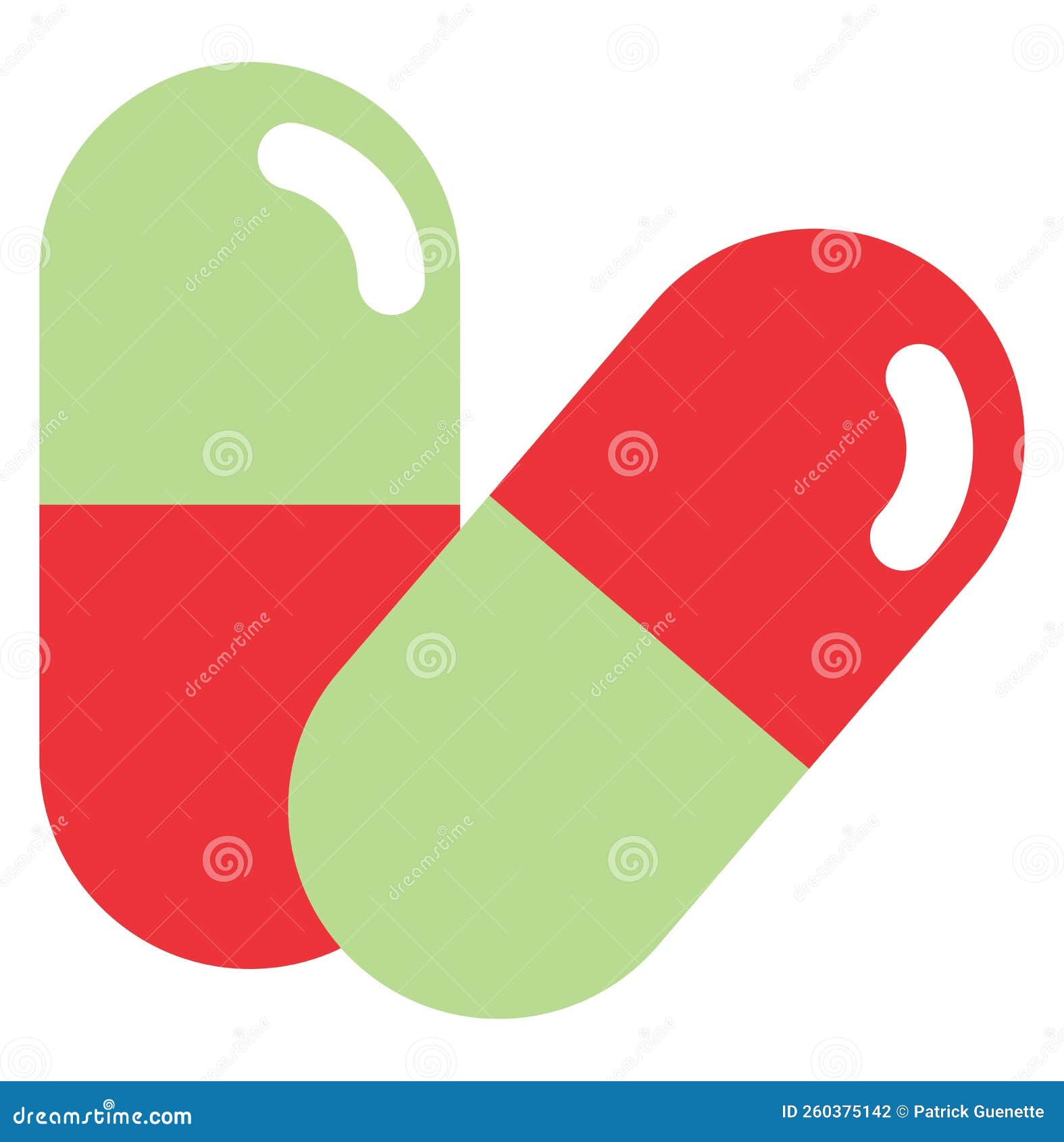 Two capsules, icon stock vector. Illustration of icon - 260375142