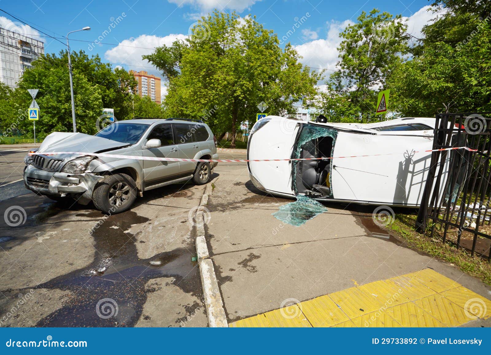 Two Car Crash Accident on a Road Stock Photo - Image of detail ...