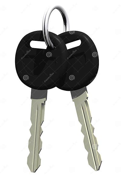 Two Car Keys stock illustration. Illustration of ring - 4527635