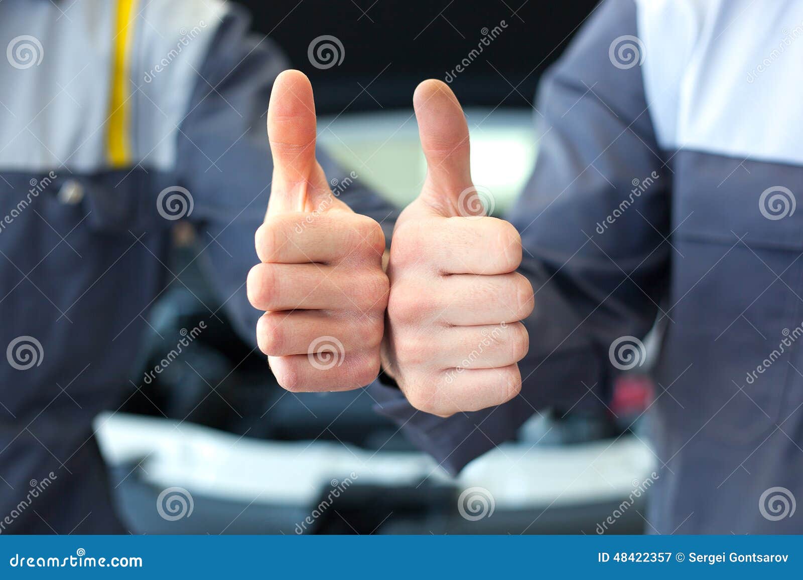 Two car mechanic hands stock image. Image of happy, motor - 48422357