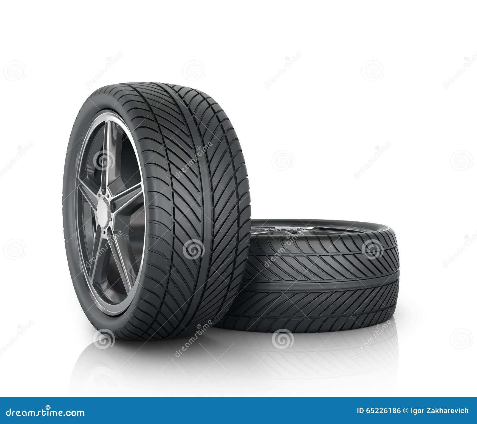 Two car wheels stock illustration. Illustration of rubber - 65226186