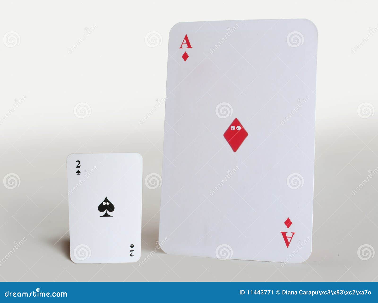 Two cards with eyes stock image. Image of game, casino - 11443771