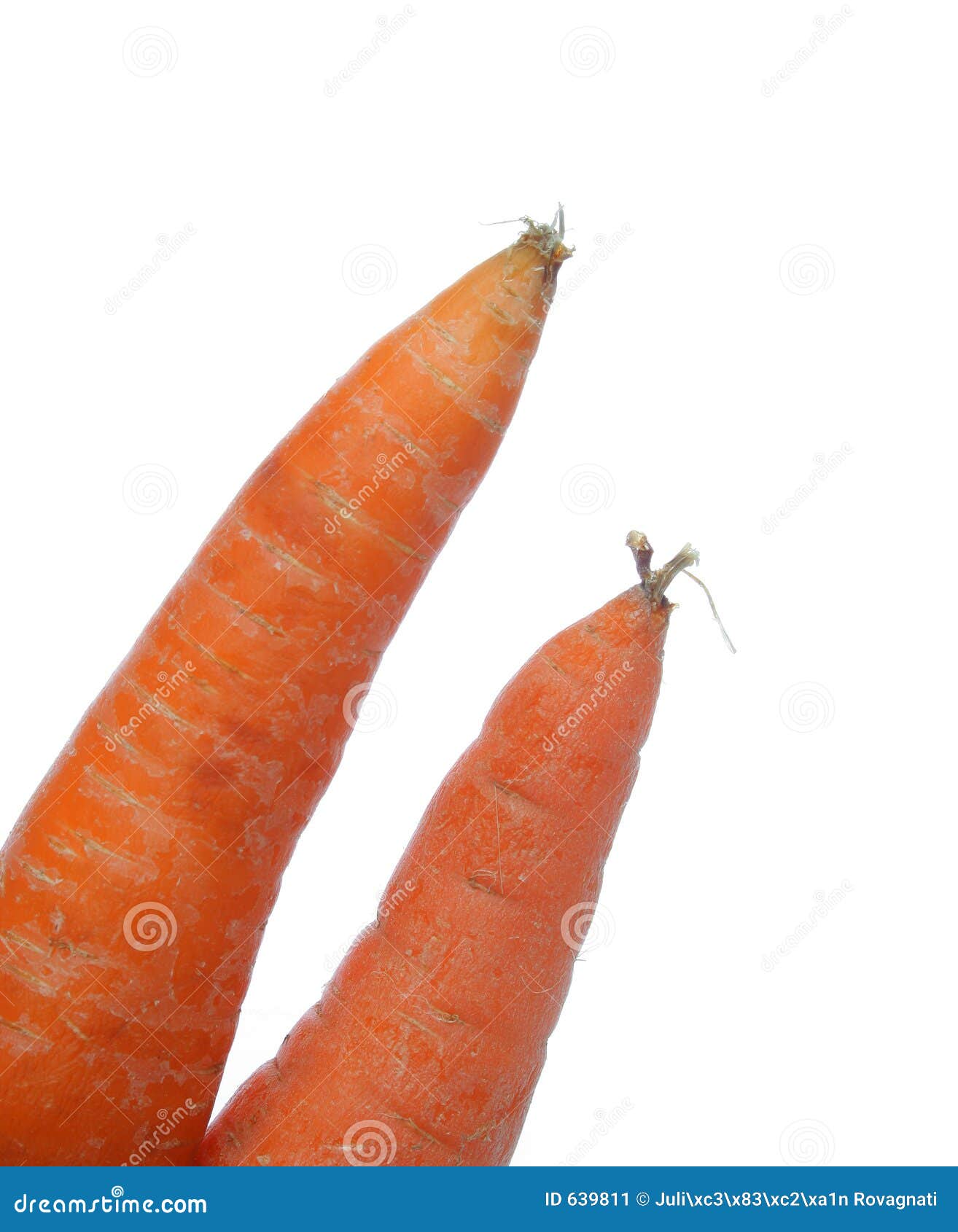 Two carrots stock image. Image of colourful, shapes, fresh - 639811