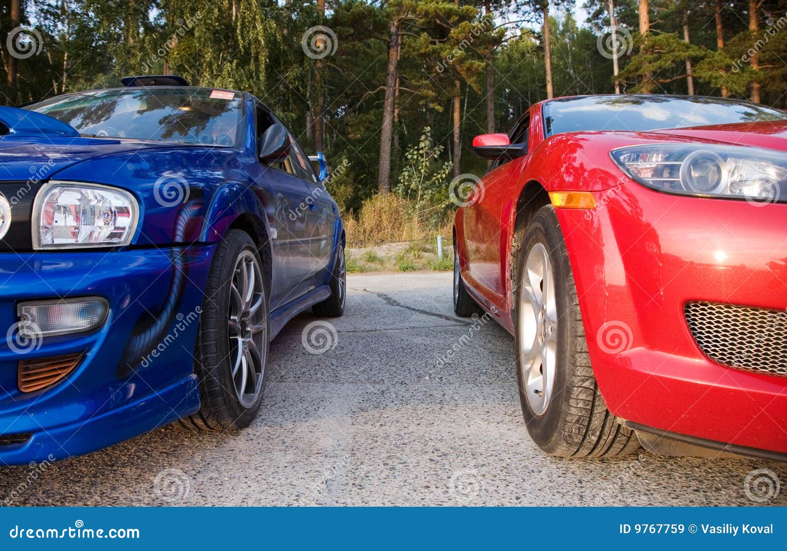 Two cars stock image. Image of high, start, cowling, speed - 9767759