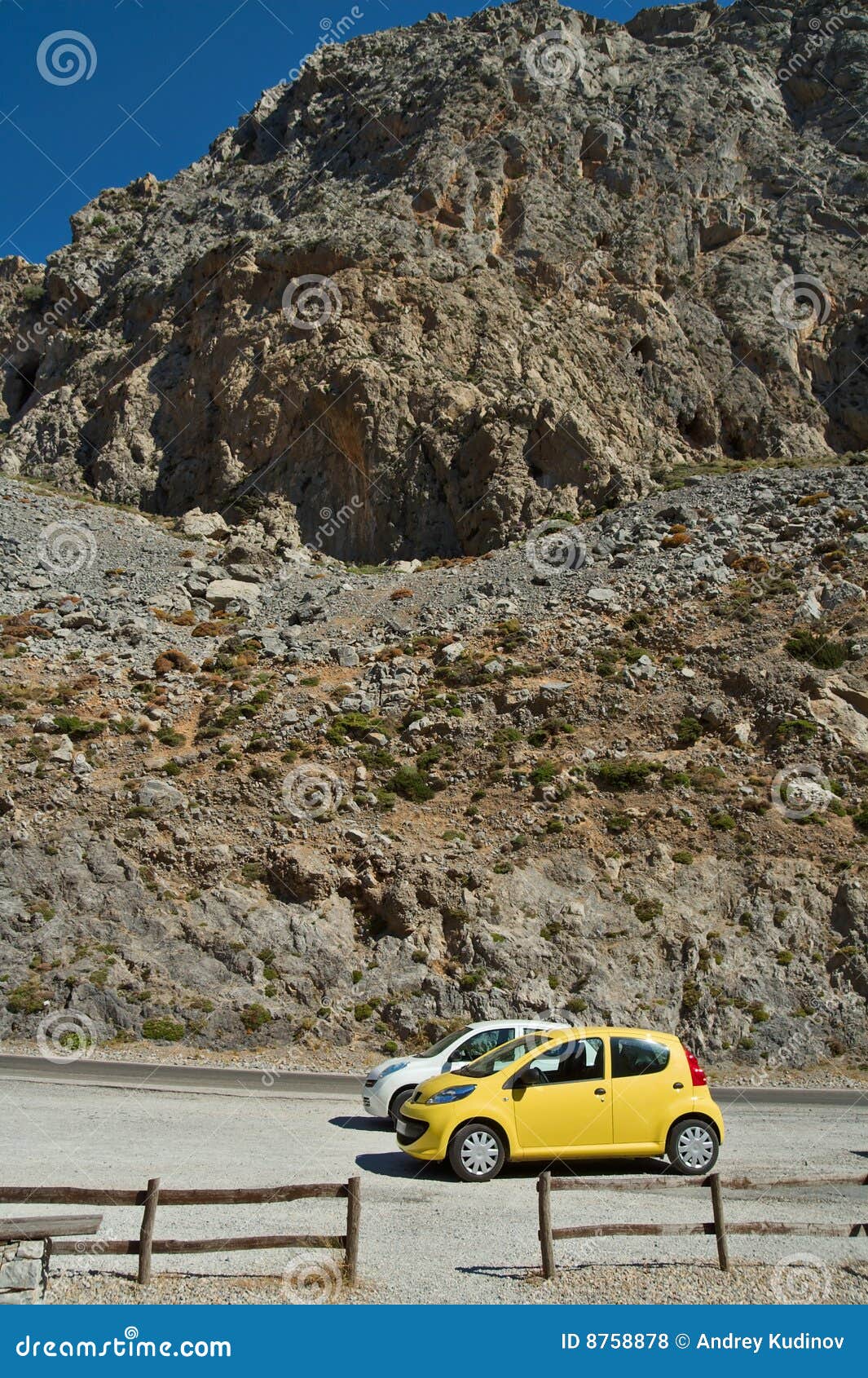 Two cars in the gorge stock photo. Image of nissan, road - 8758878