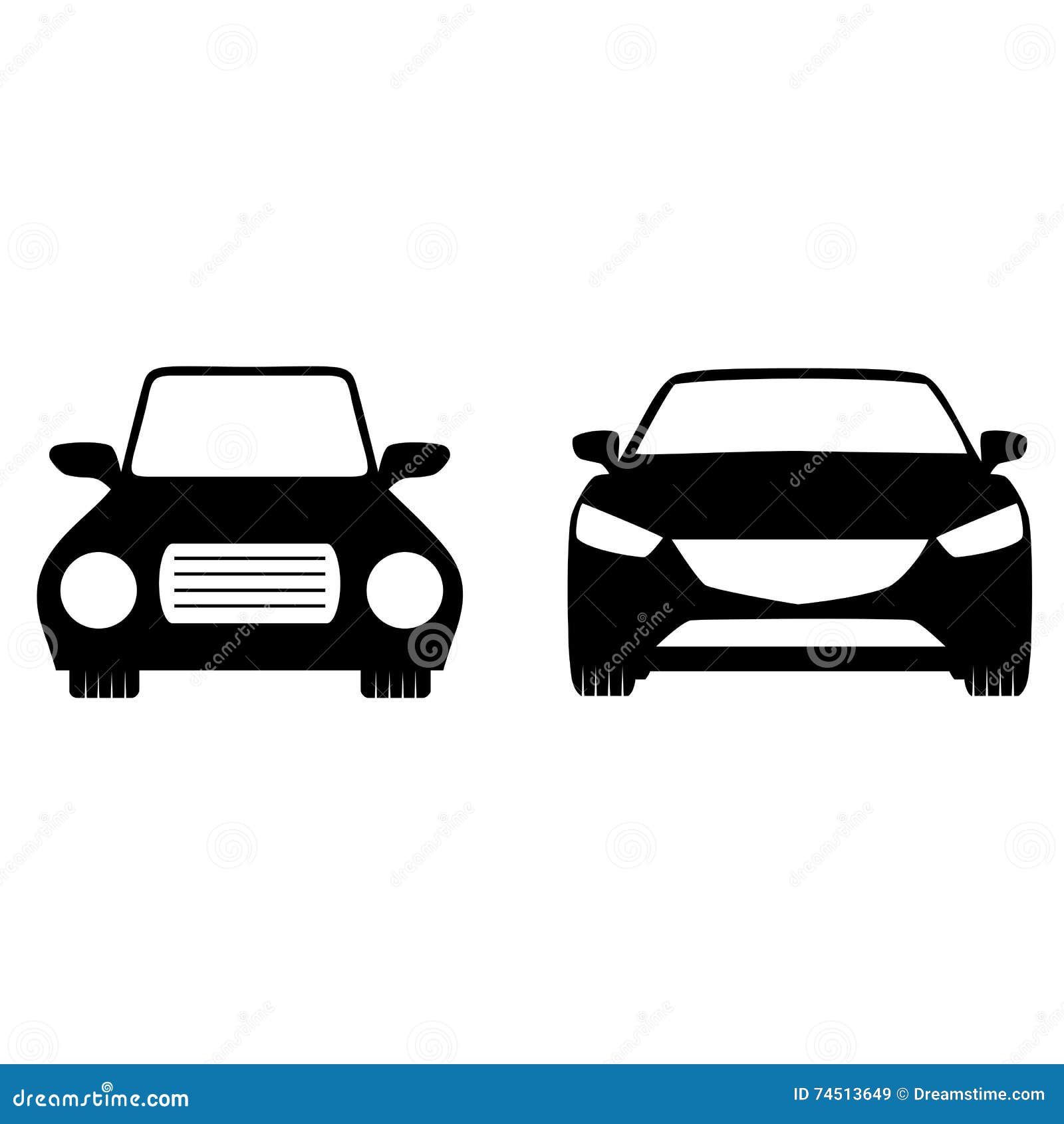 Two cars stock vector. Illustration of asphalt, speed - 74513649