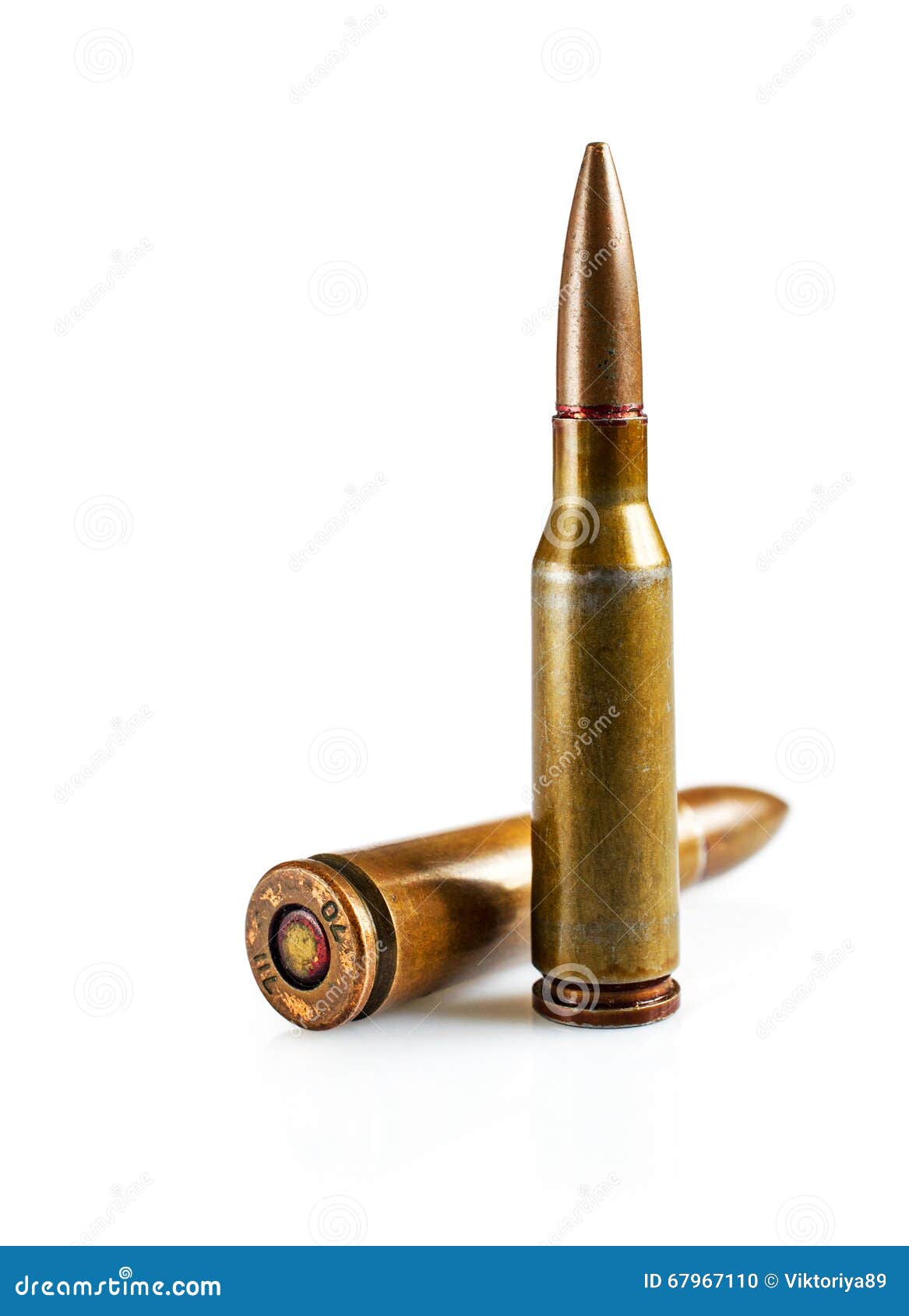 Two cartridges of rifle stock photo. Image of military - 67967110