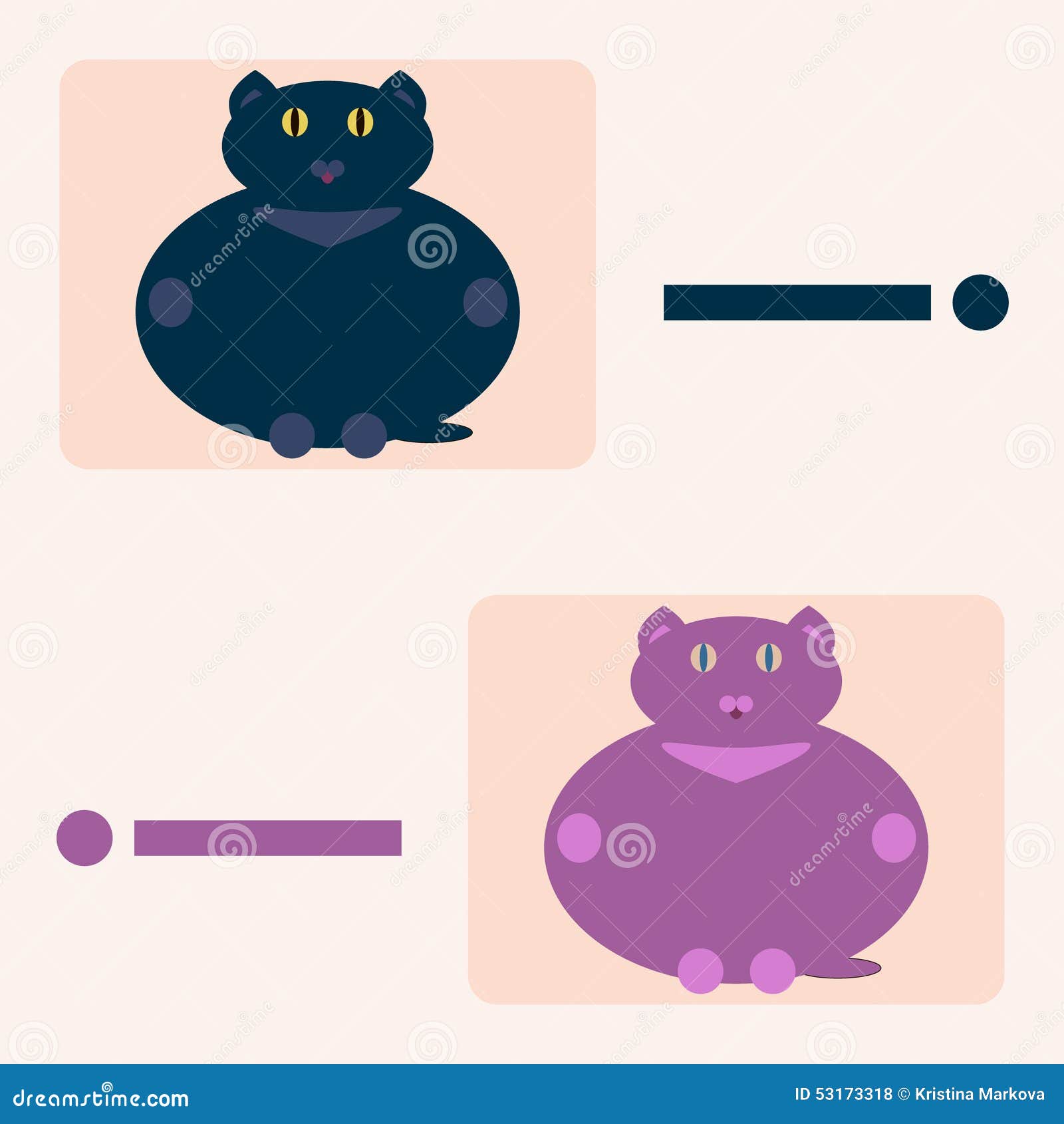Cats Indicate Stock Illustrations – 6 Cats Indicate Stock Illustrations ...