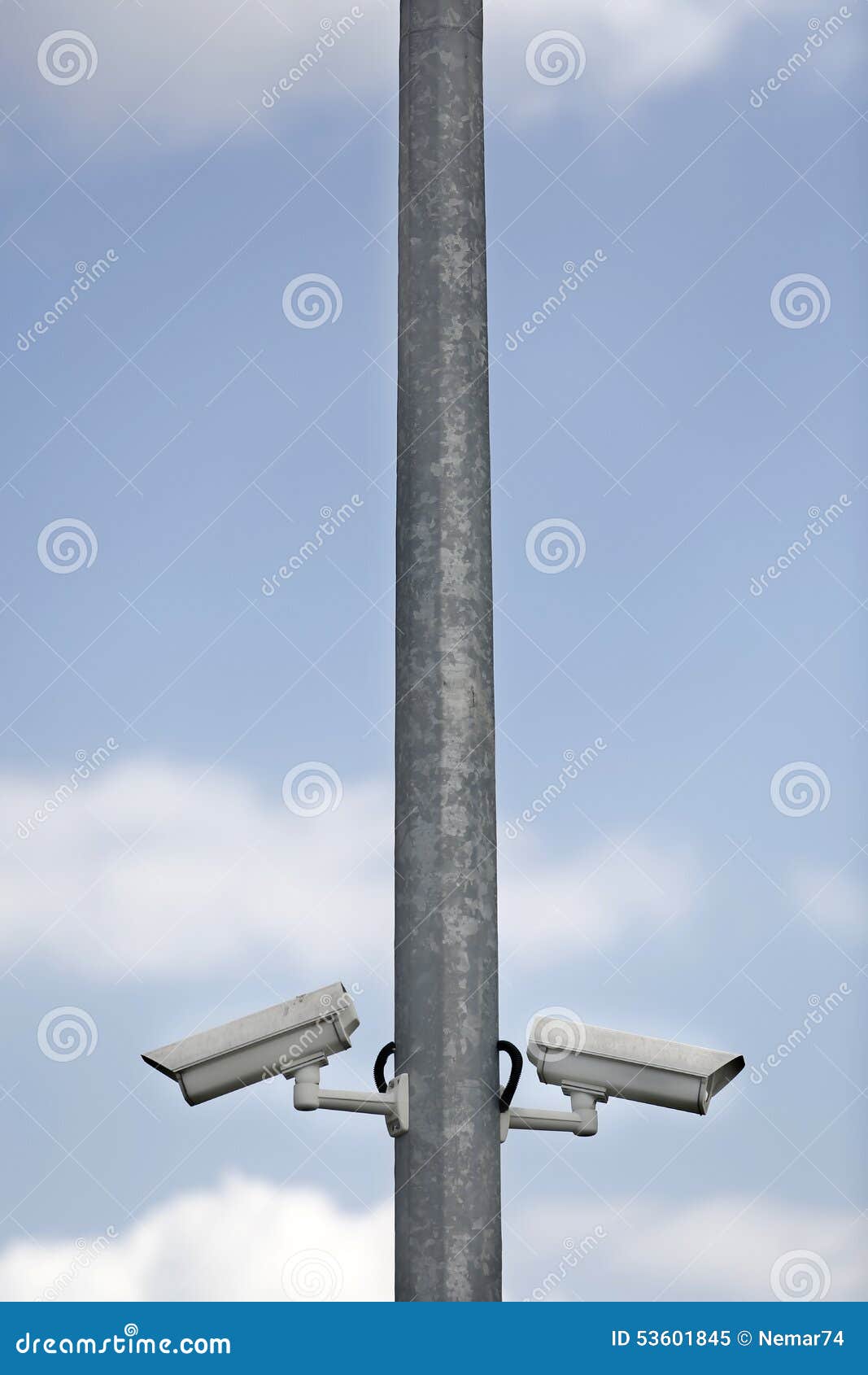 Two CCTV Cameras for Video Surveillance Stock Image - Image of brother ...