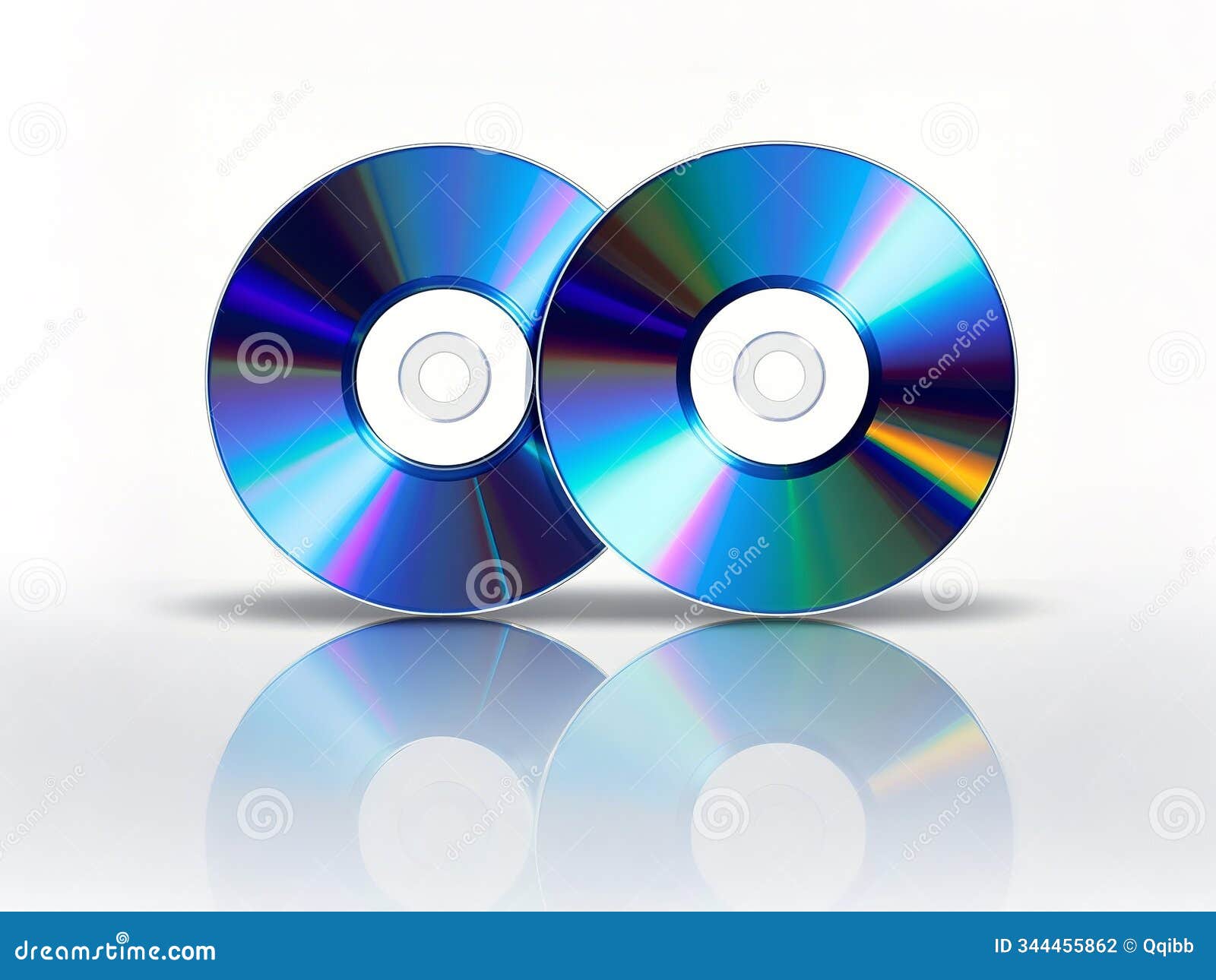 Two Cd Dvds Isolated On White Background Stock Photography ...