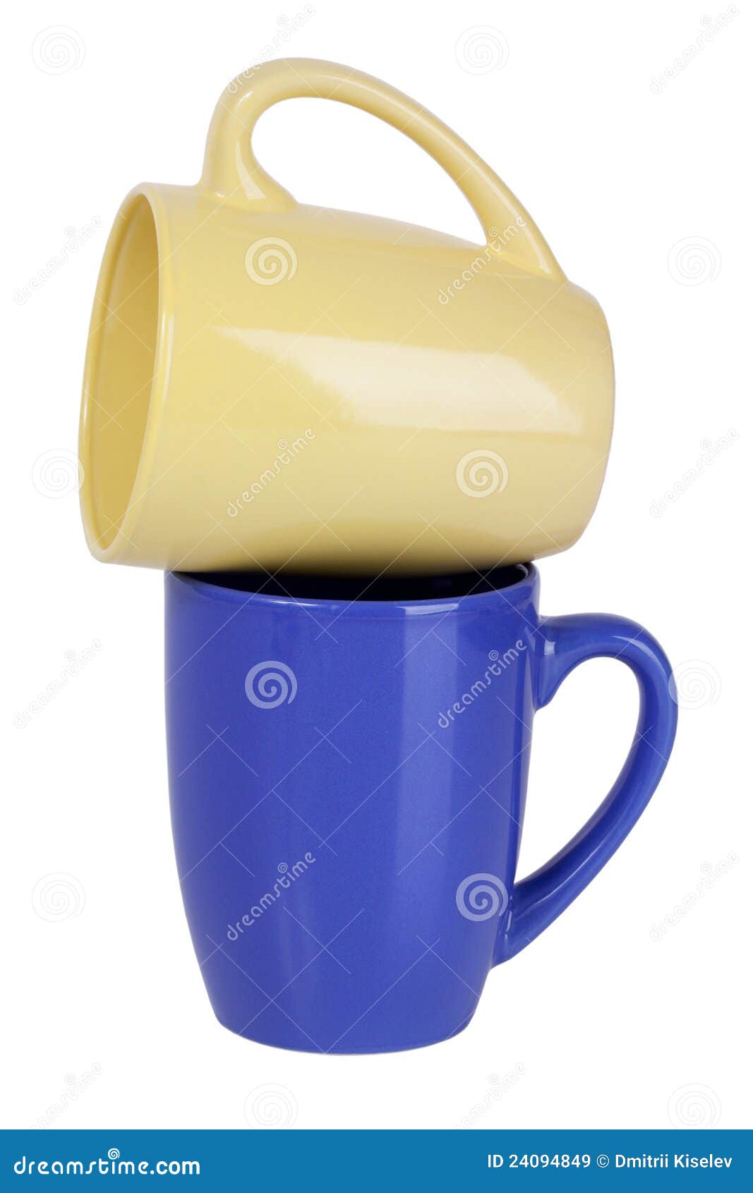 Two ceramic mugs stock image. Image of china, studio - 24094849