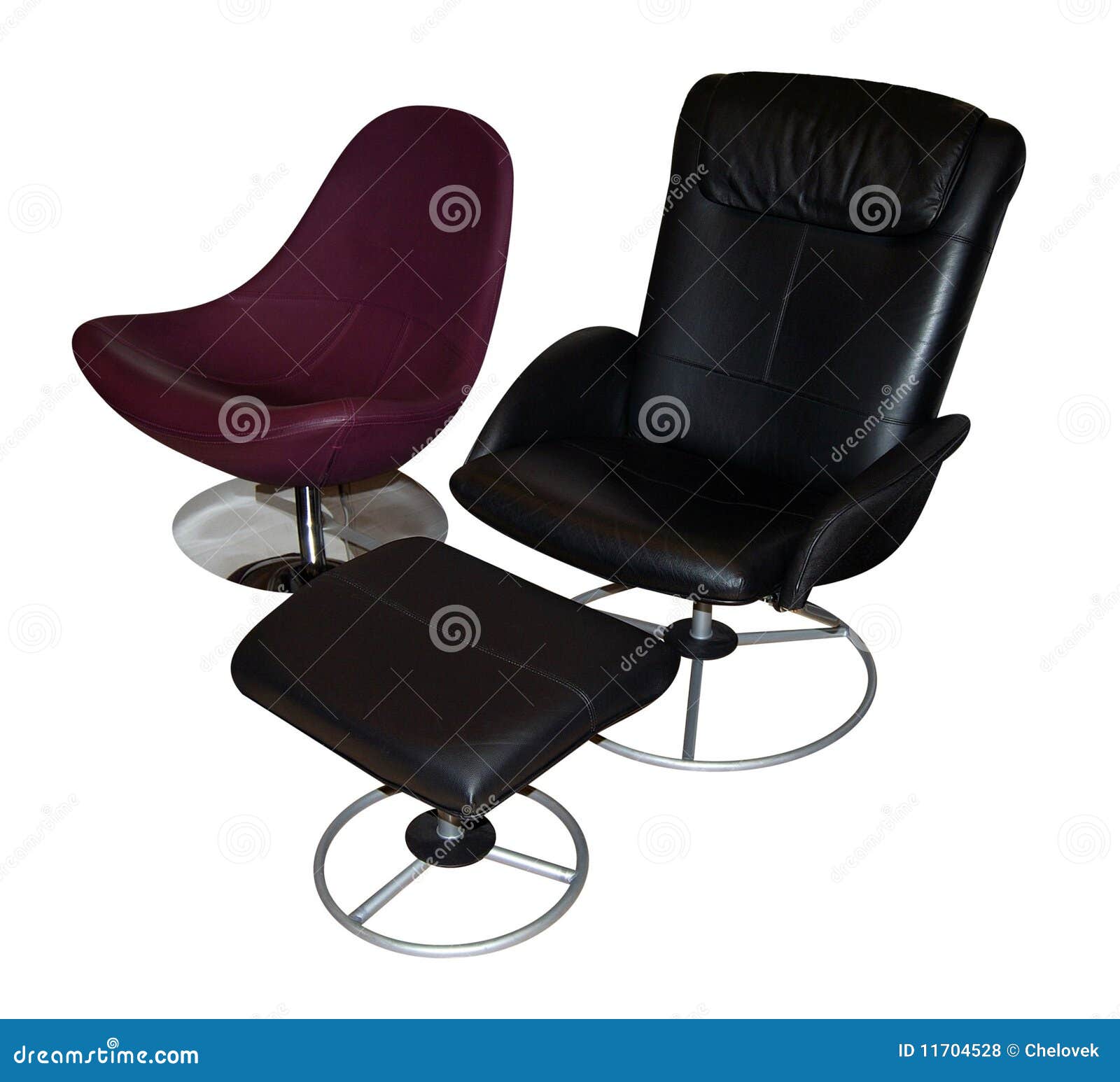 Two chairs stock photo. Image of mobility, black, modern - 11704528