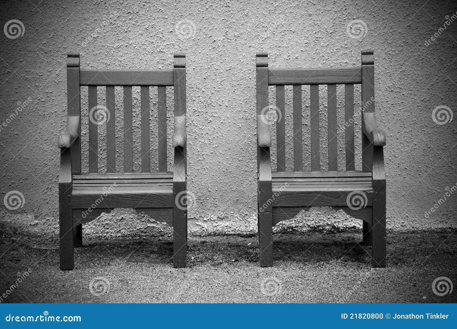 Two chairs stock photo. Image of texture, stucco, empty - 21820800