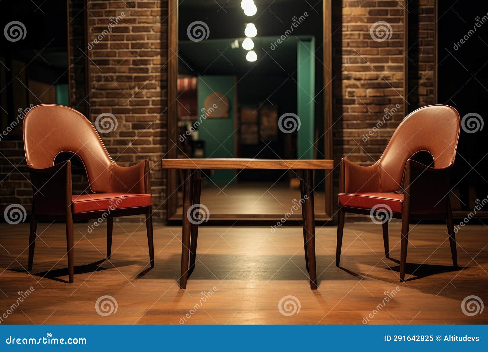 Two Chairs Facing Each Other with a Table in between, Symbolizing a ...