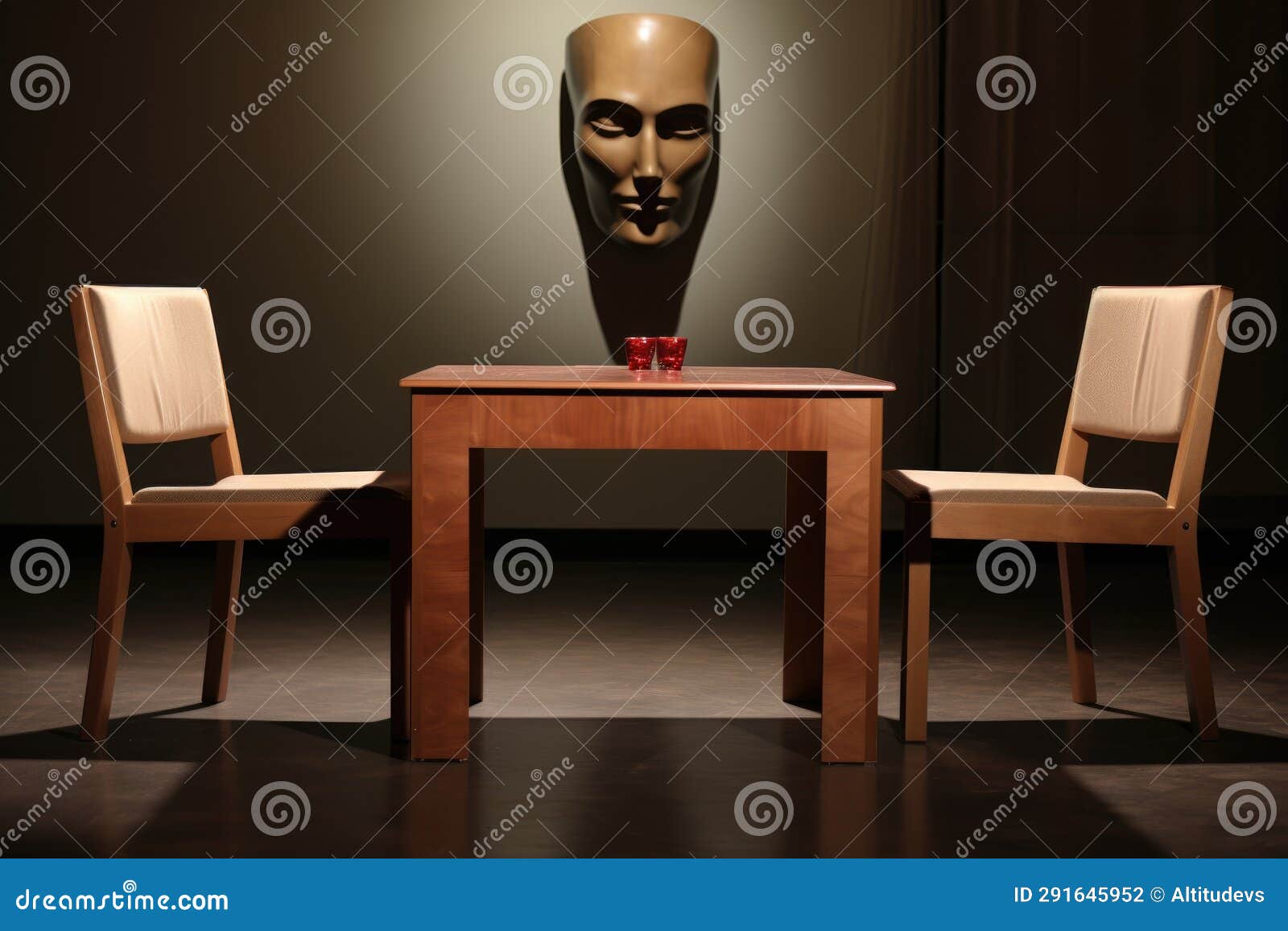 Two Chairs Facing Each Other with a Table in between, Symbolizing a ...