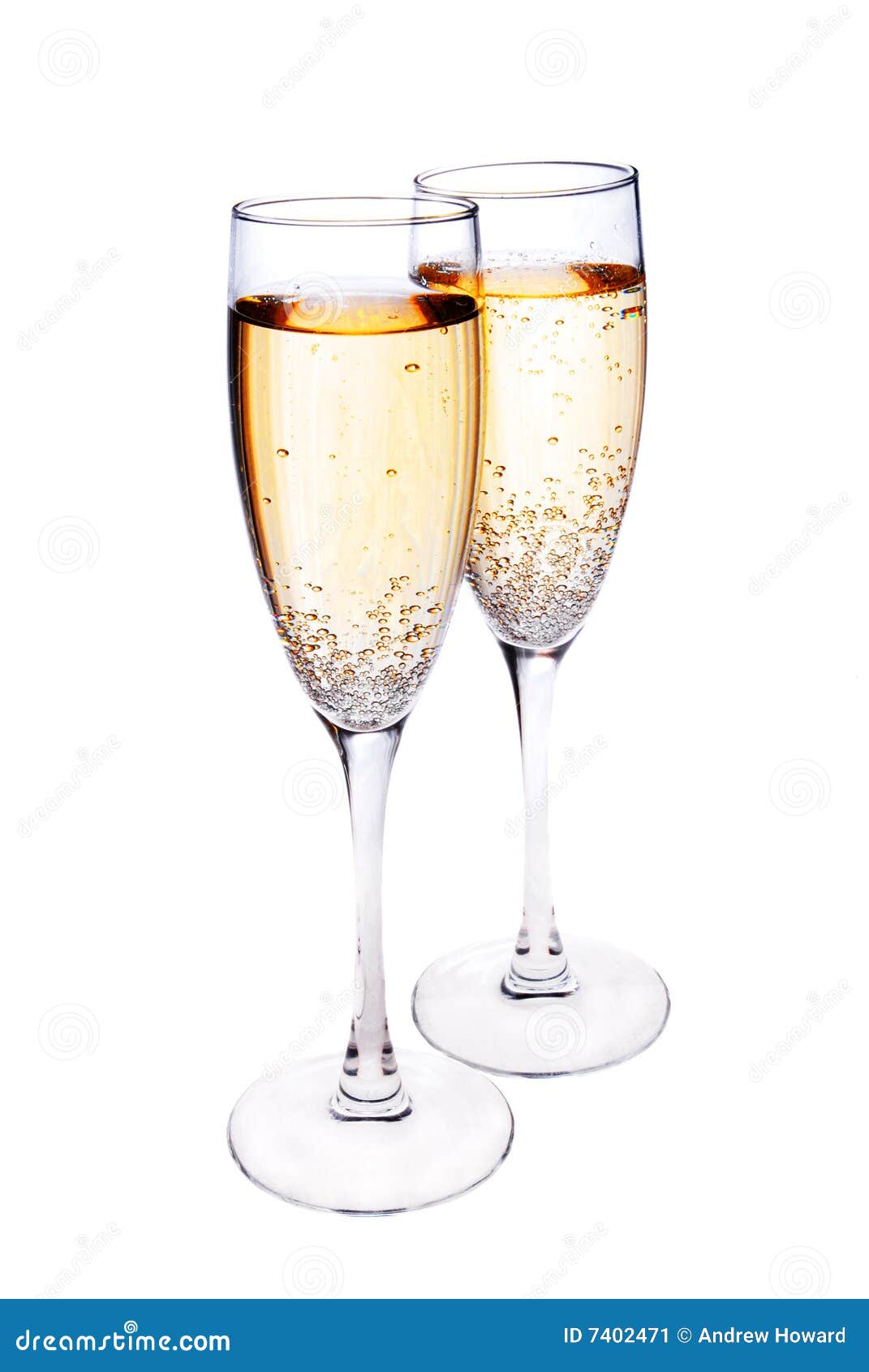 Two champagne glasses stock image. Image of flutes, happy - 7402471